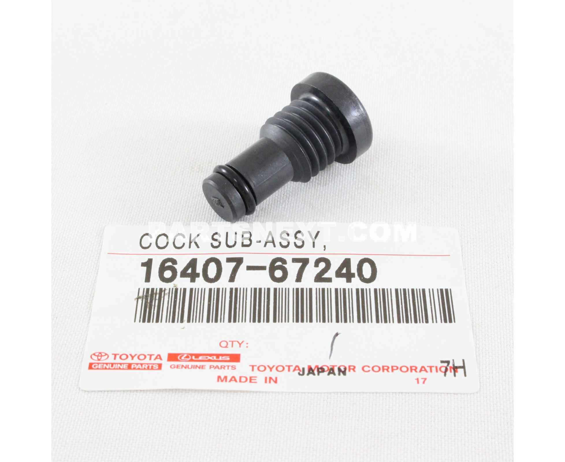 Toyota :: 16407-67240 COCK SUB-ASSY, RADIATOR DRAIN