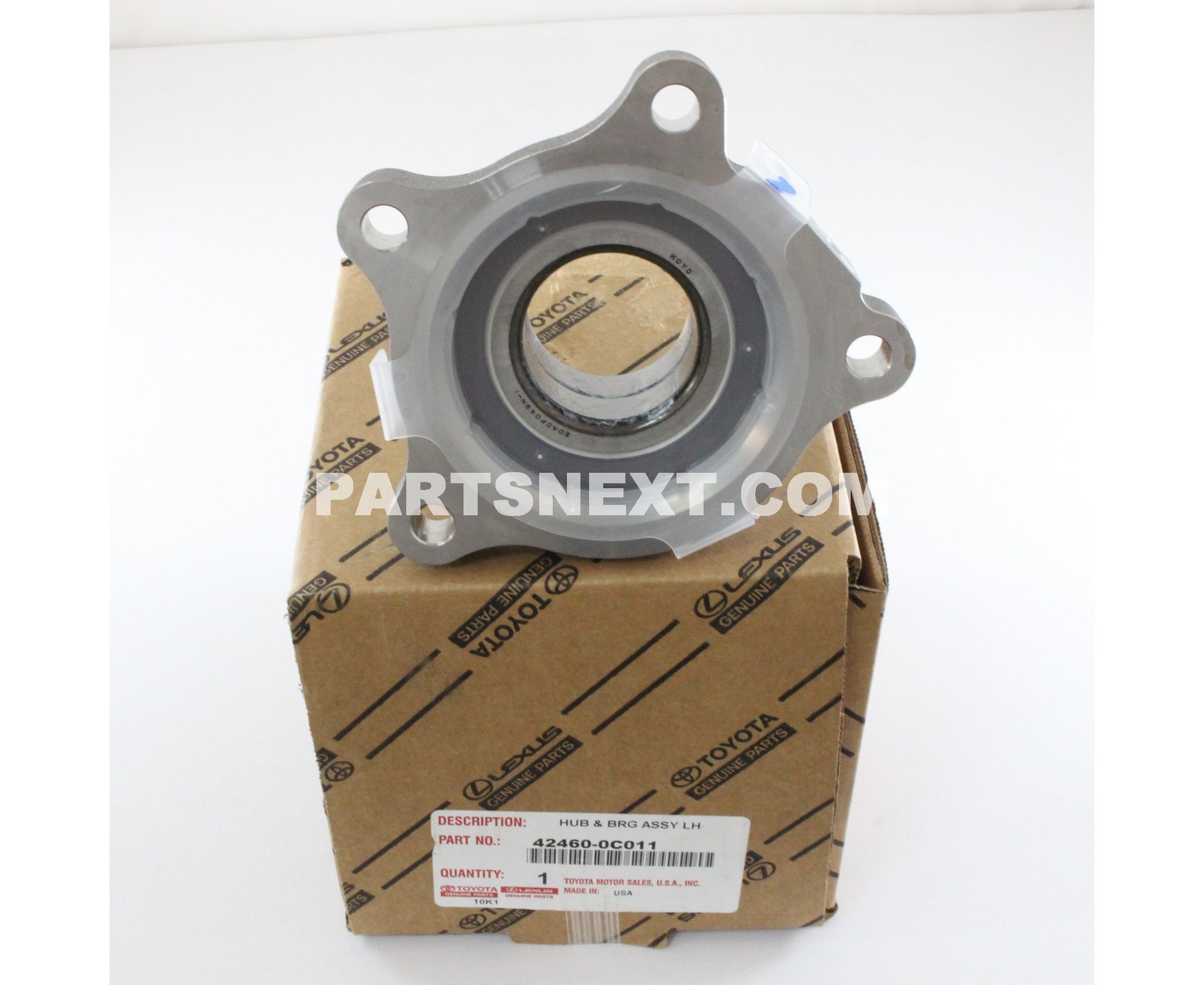 Toyota :: 42460-0C011 HUB & BEARING ASSY, REAR AXLE, LH