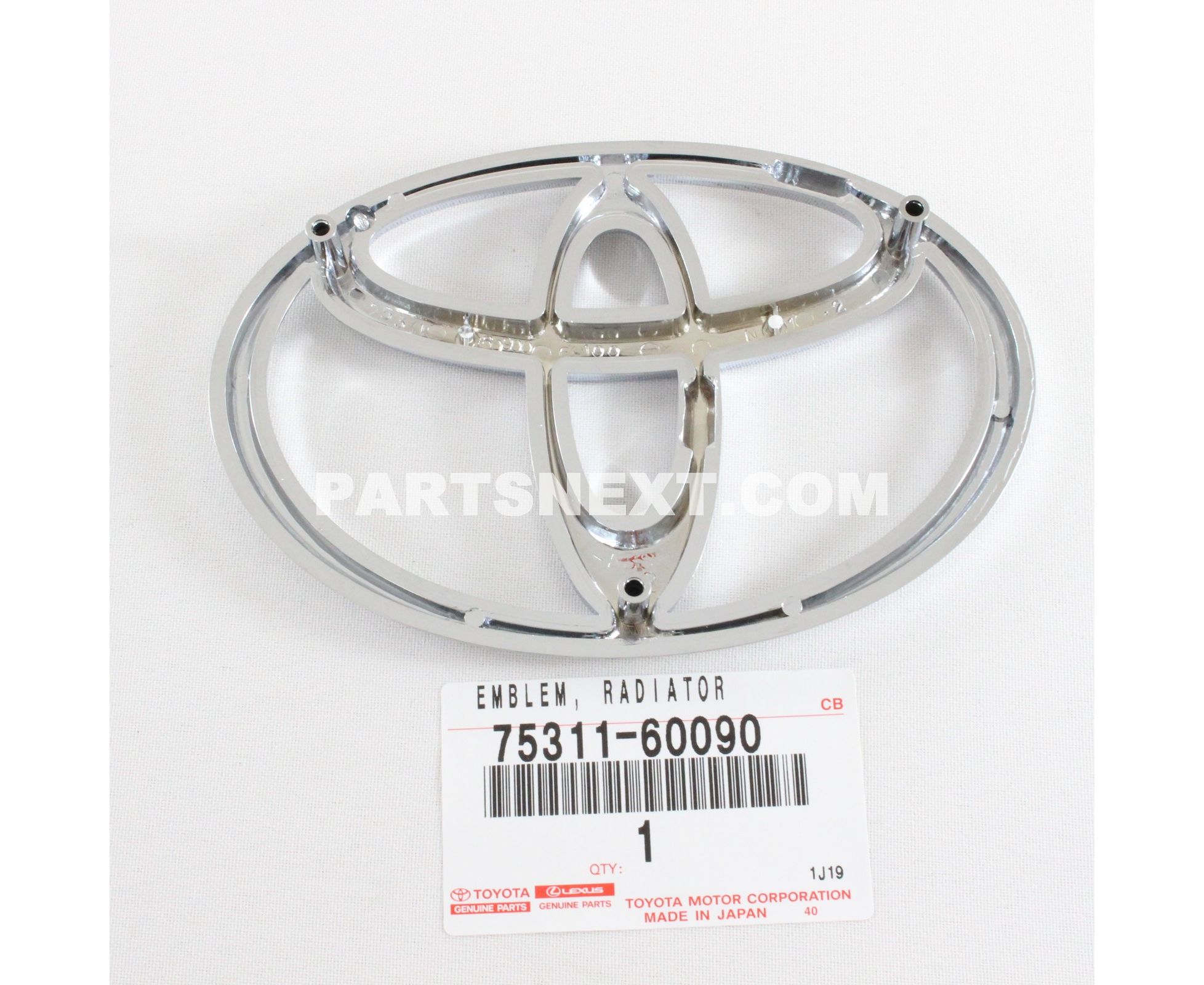 Toyota :: 75311-60090 EMBLEM, RADIATOR GRILLE (OR FRONT PANEL)