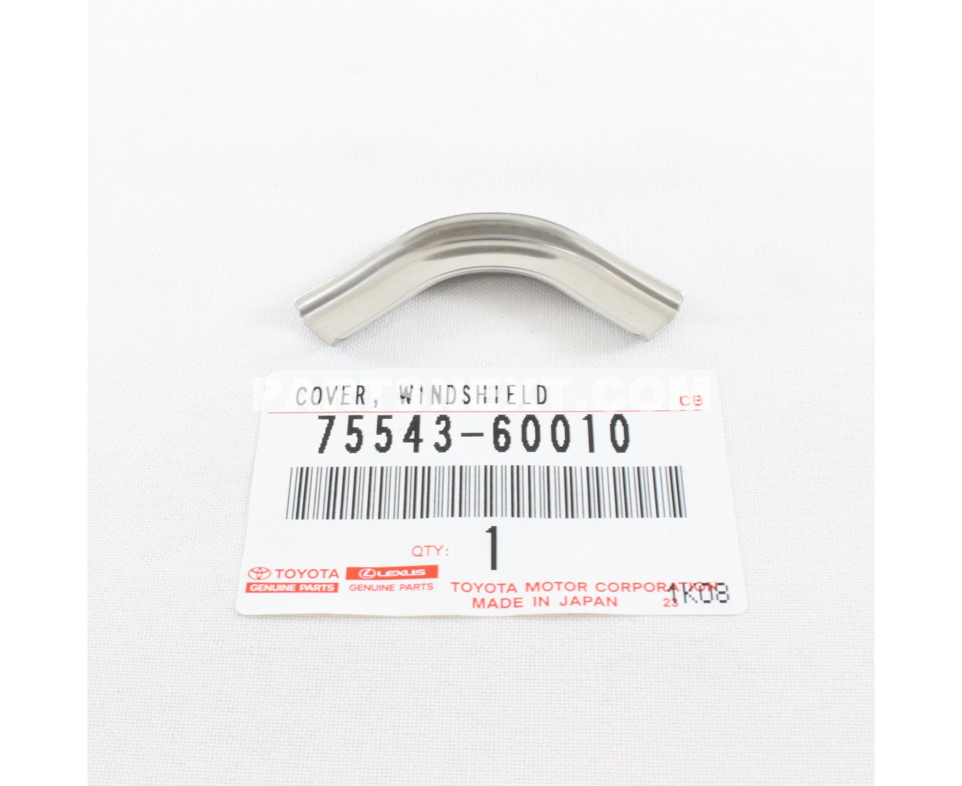 Toyota :: 75543-60010 COVER, WINDSHIELD MOULDING JOINT, LOWER
