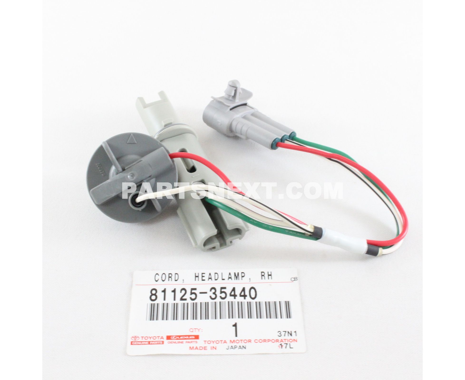 Toyota :: 81125-35440 CORD, HEADLAMP