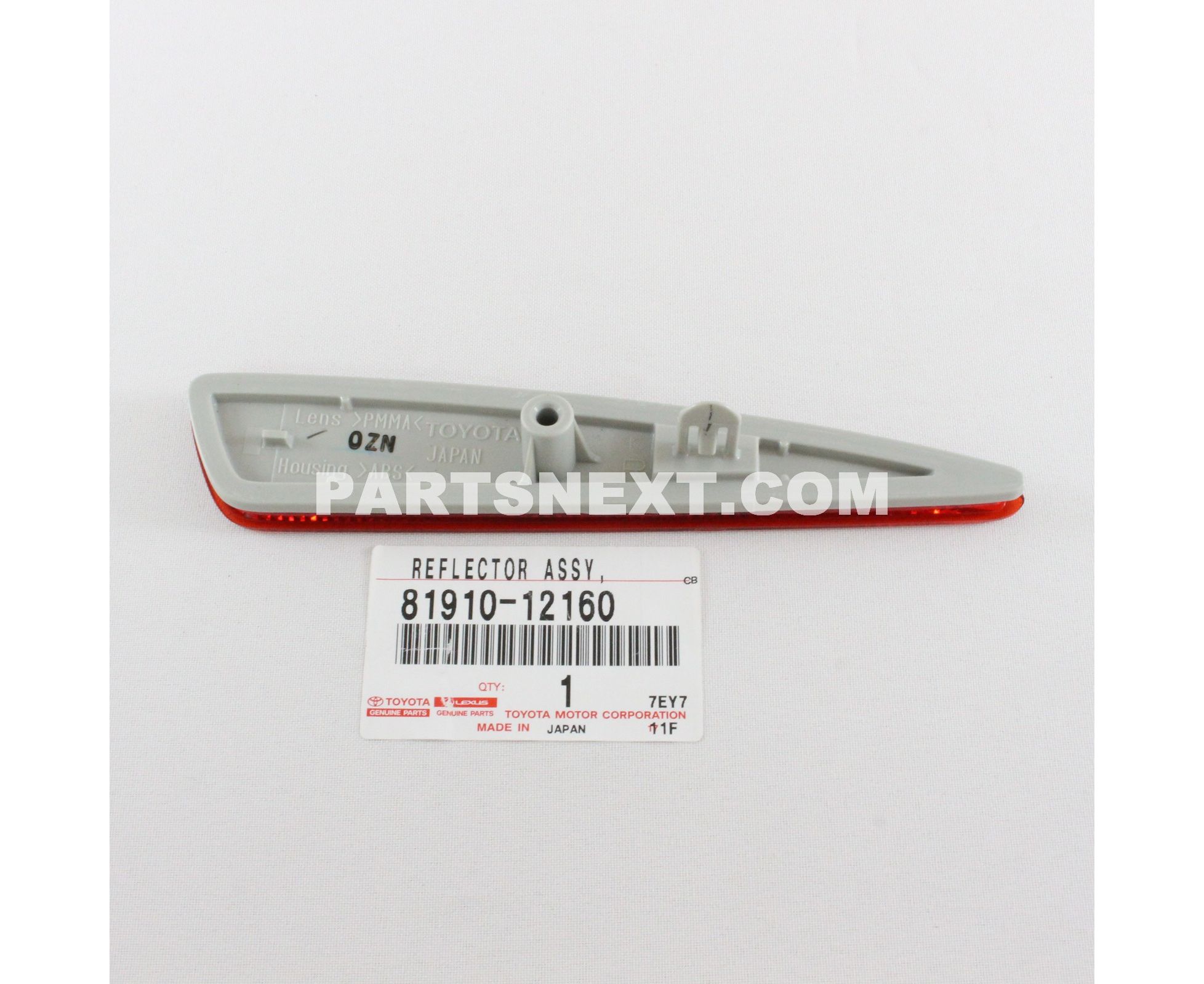 Toyota :: 81910-12160 REFLECTOR ASSY, REFLEX, RH