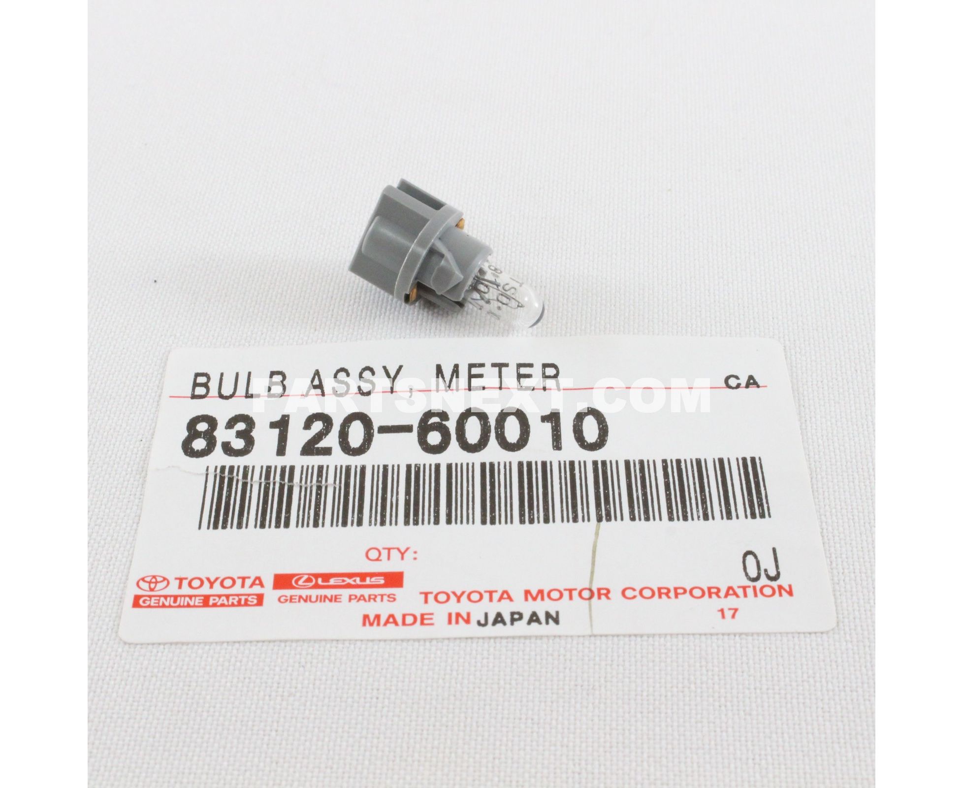 Toyota :: 83120-60010 BULB, COMBINATION METER, NO.1