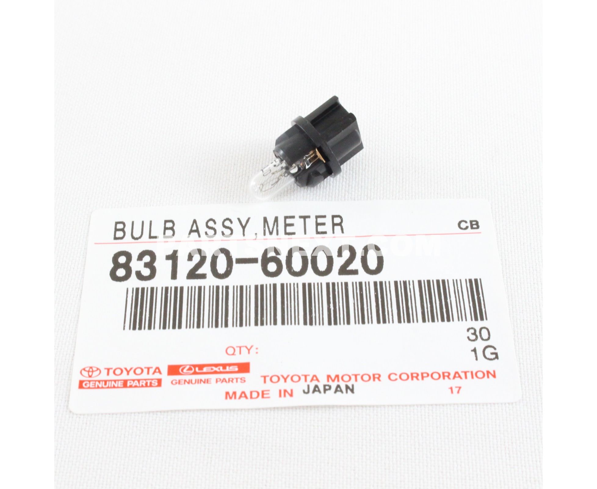 Toyota :: 83120-60020 BULB, COMBINATION METER, NO.1