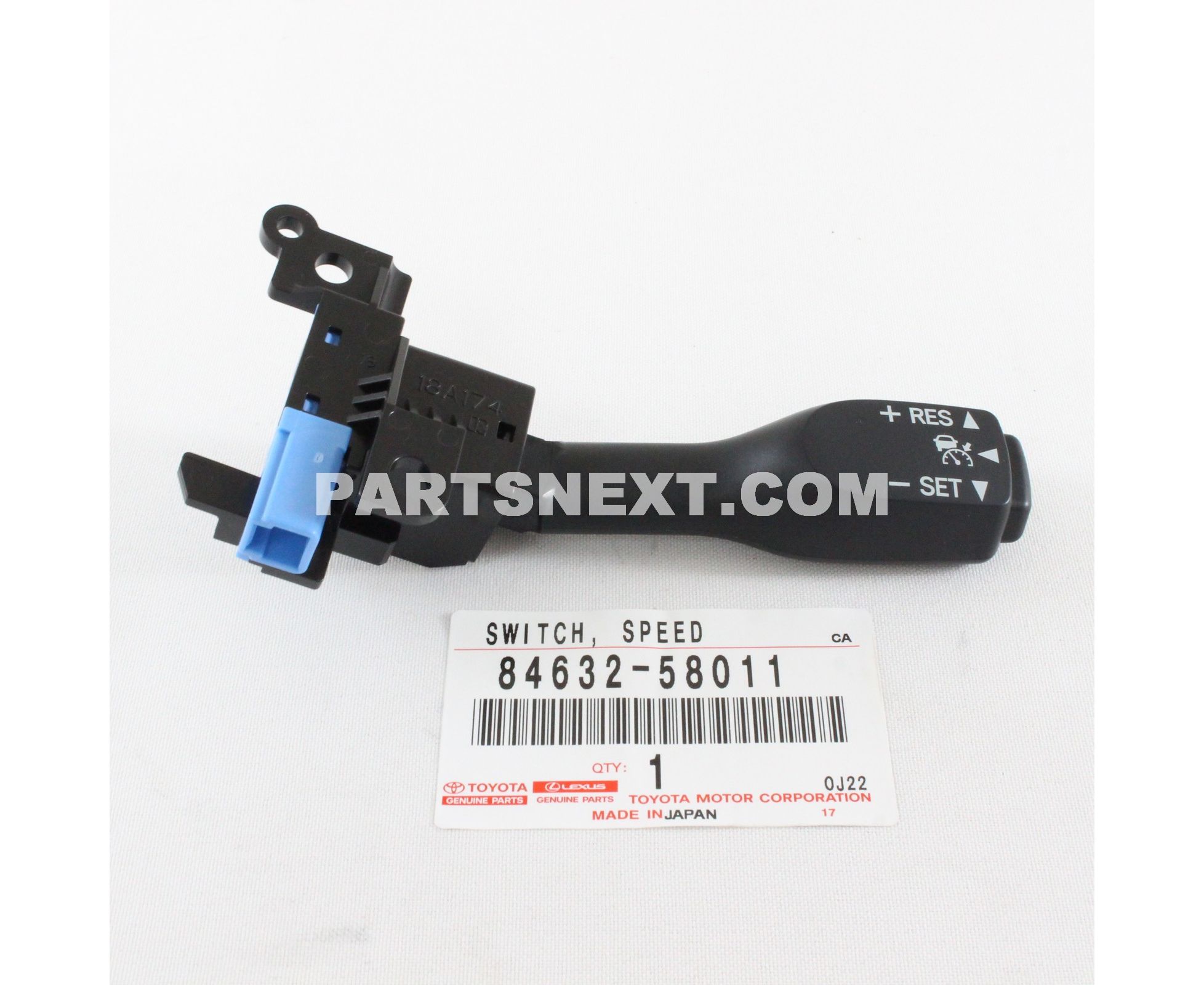 Toyota :: 84632-58011 SWITCH ASSY, CRUISE CONTROL MAIN