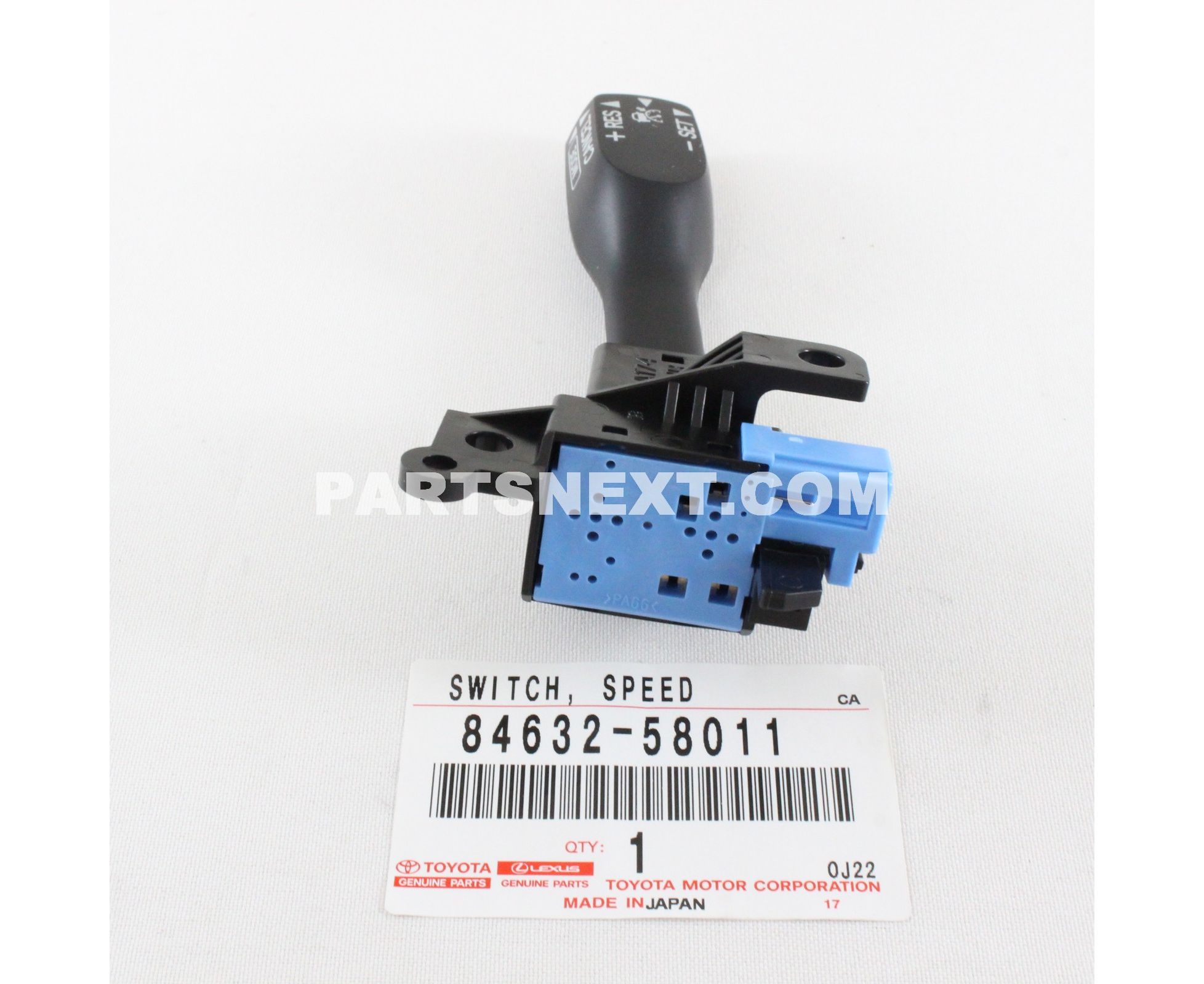 Toyota :: 84632-58011 SWITCH ASSY, CRUISE CONTROL MAIN