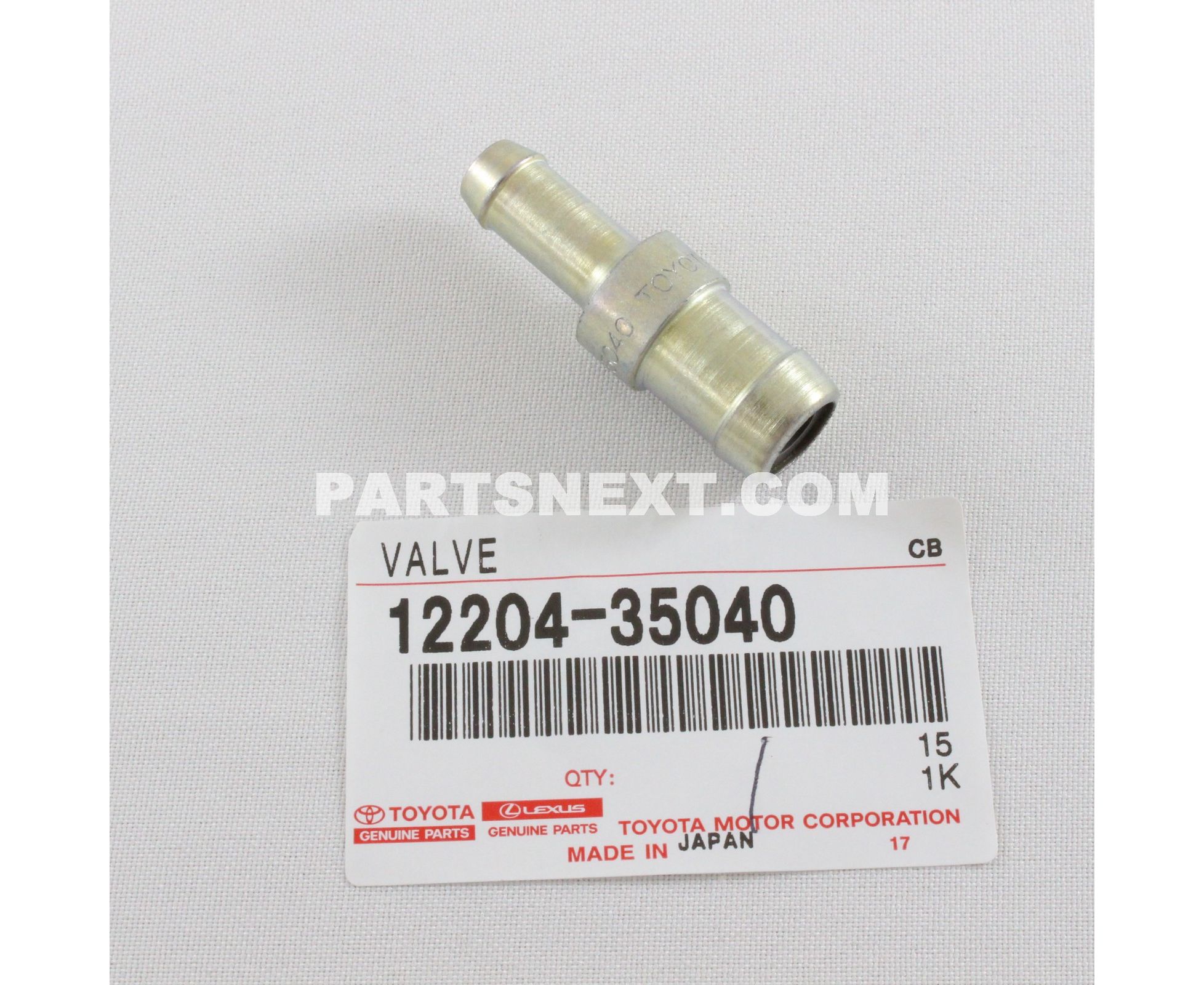 Toyota :: 12204-35040 VALVE SUB-ASSY, VENTILATION