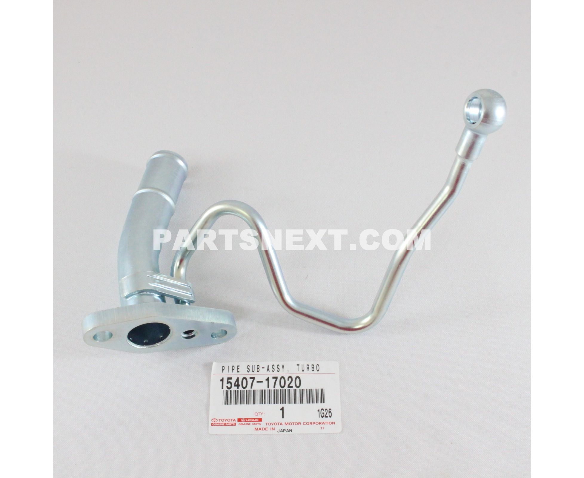 Toyota :: 15407-17020 PIPE SUB-ASSY, TURBO OIL INLET