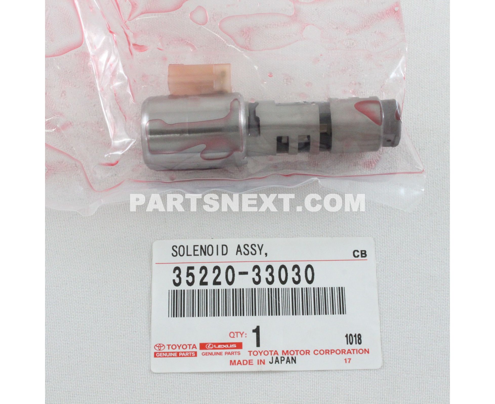 Toyota :: 35220-33030 SOLENOID ASSY, CLUTCH CONTROL, NO.2