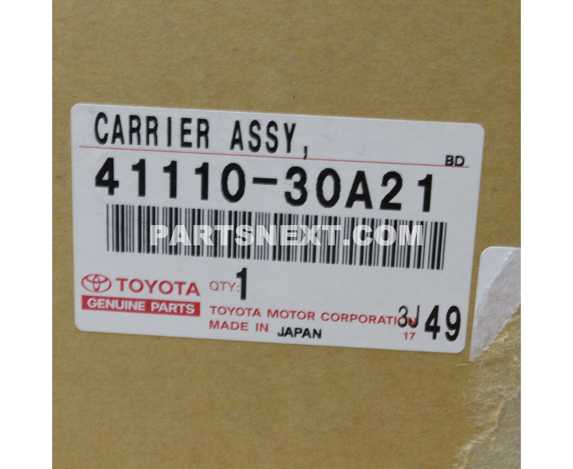 Toyota :: 41110-30A21 CARRIER ASSY, DIFFERENTIAL, REAR
