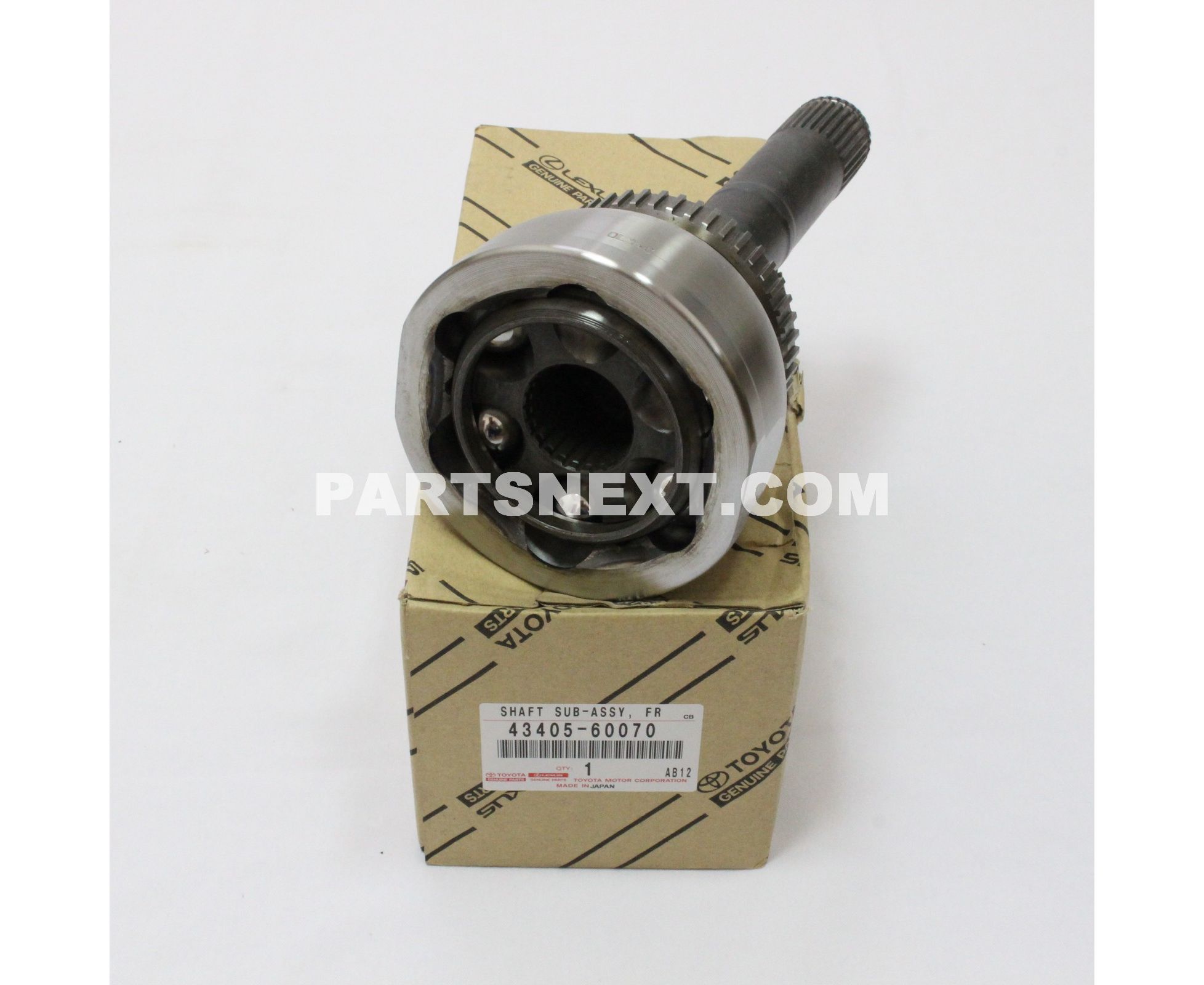 Toyota :: 43405-60070 SHAFT SUB-ASSY, FRONT AXLE OUTER