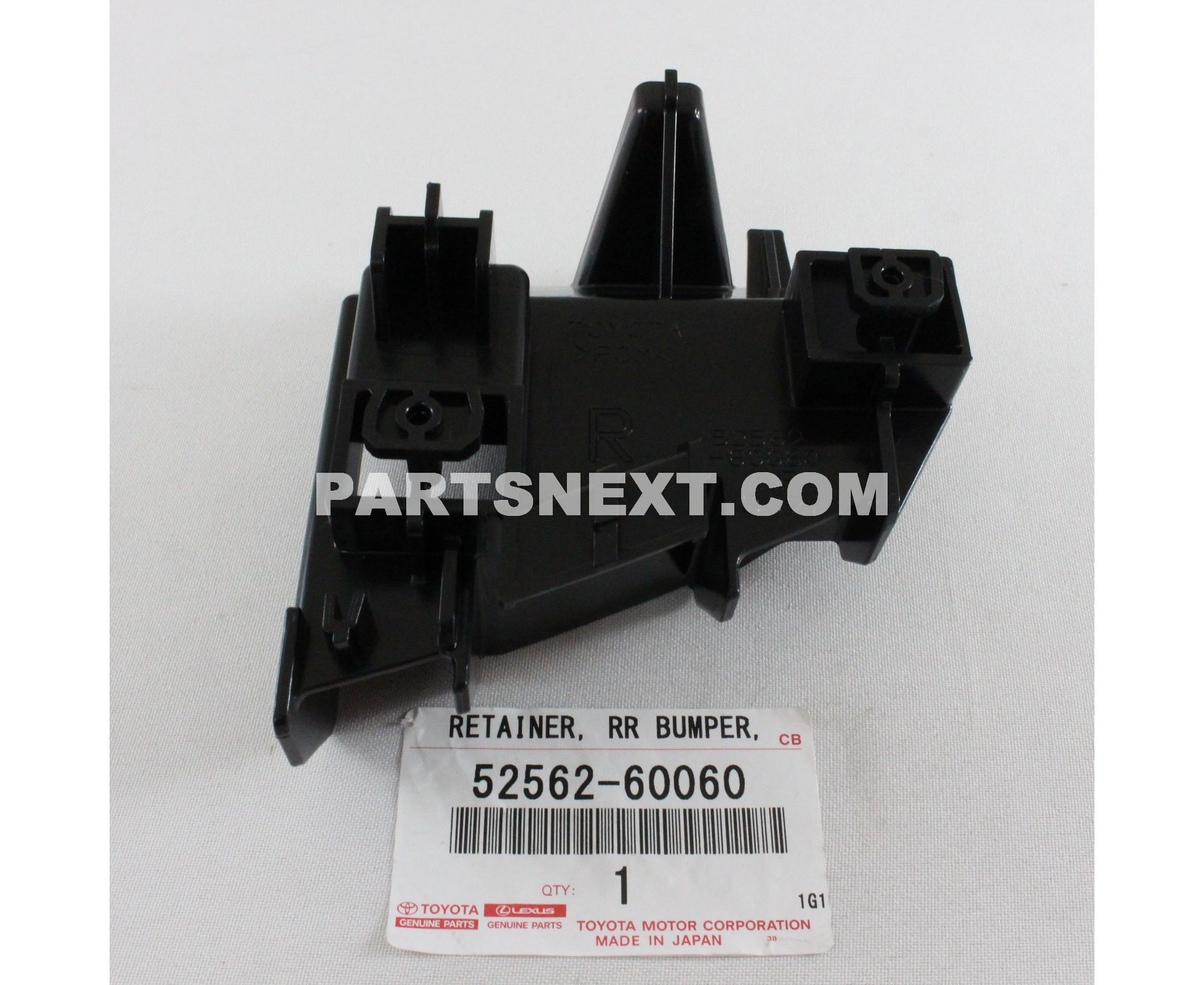 Toyota :: 52562-60060 RETAINER, REAR BUMPER, UPPER RH