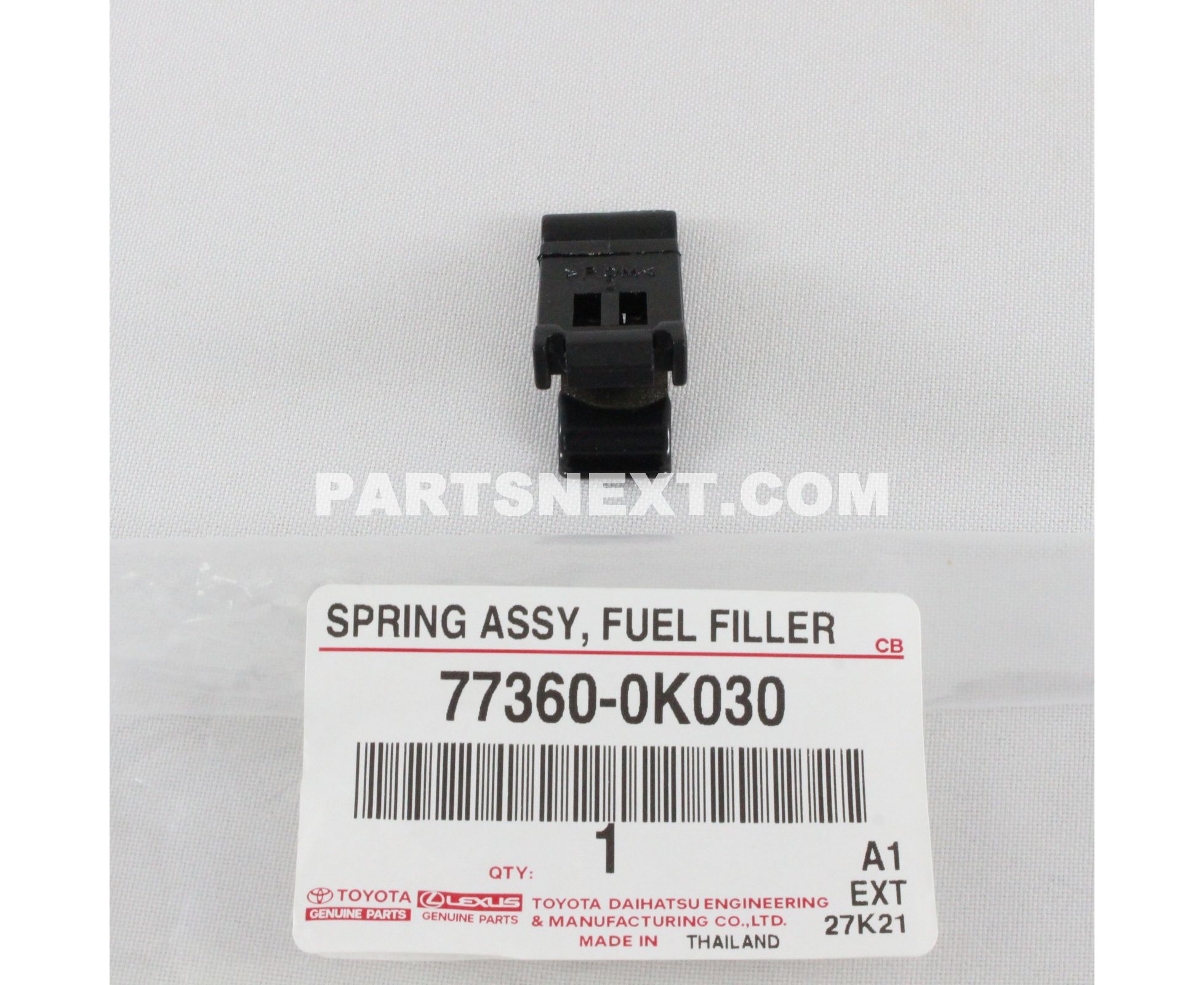 Toyota :: 77360-0K030 SPRING, FUEL FILLER OPENING LID HINGE