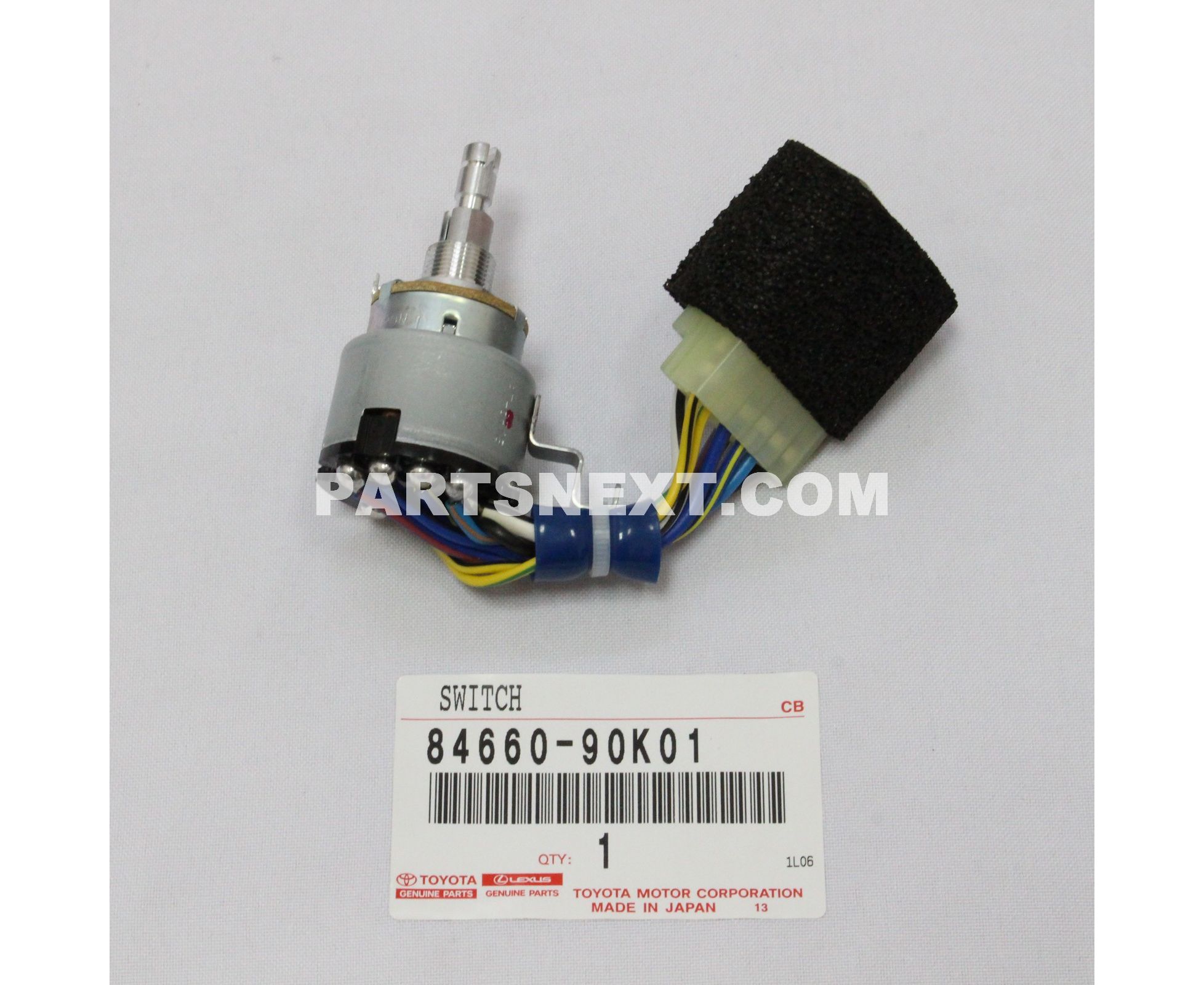 Toyota :: 84660-90K01 SWITCH ASSY, HEATER BLOWER