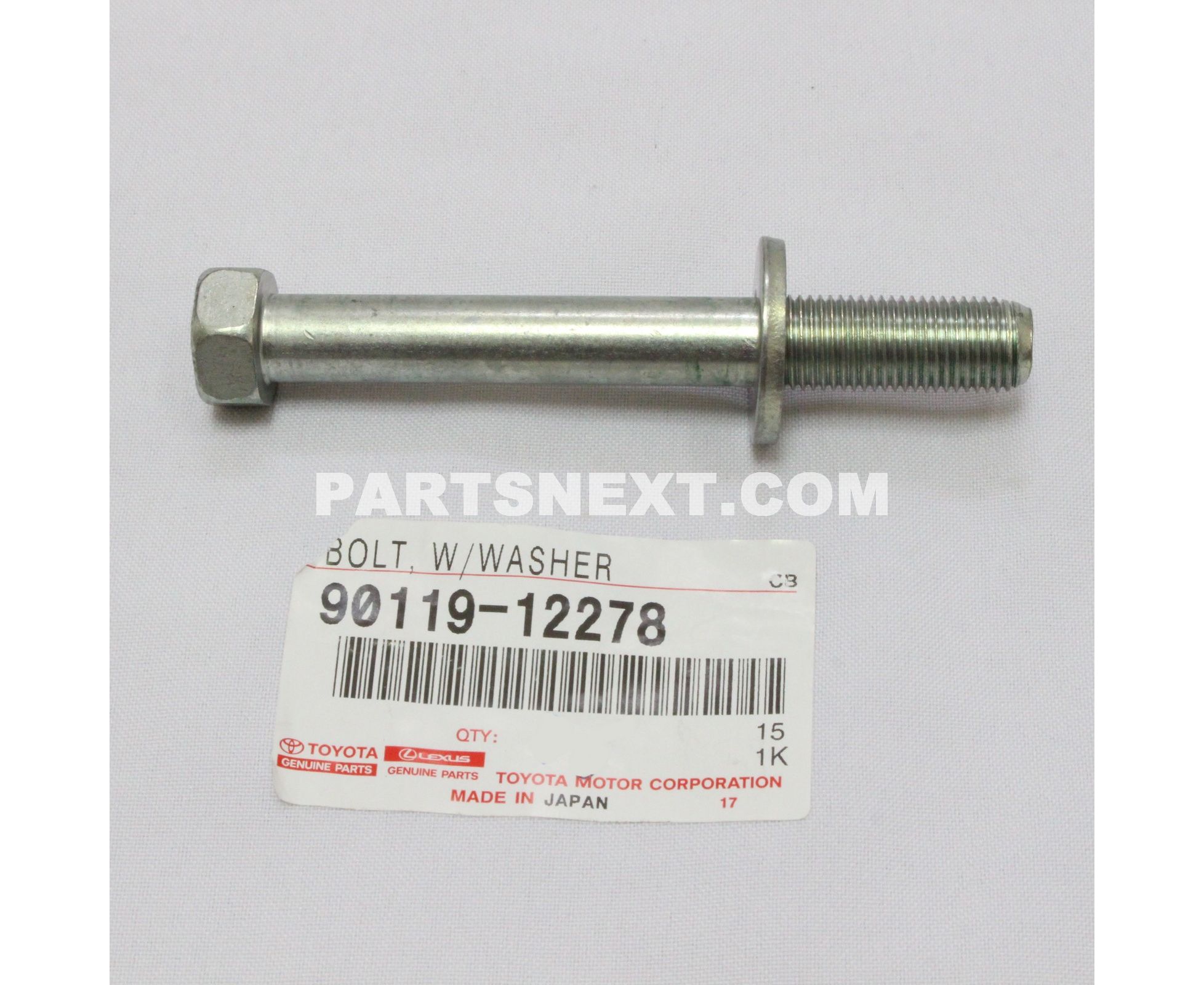 Toyota :: 90119-12278 BOLT, W/WASHER