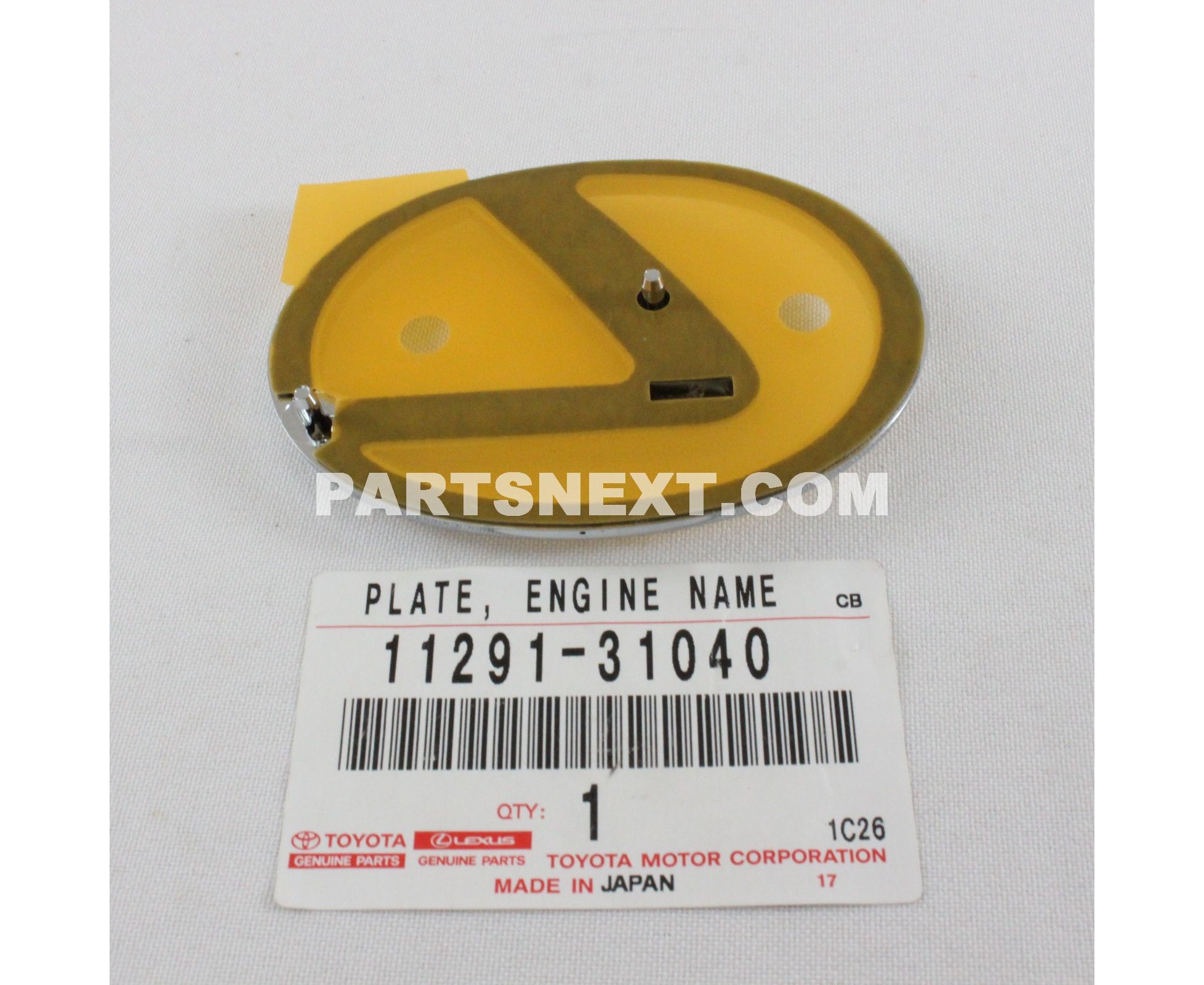 Toyota :: 11291-31040 PLATE, ENGINE NAME