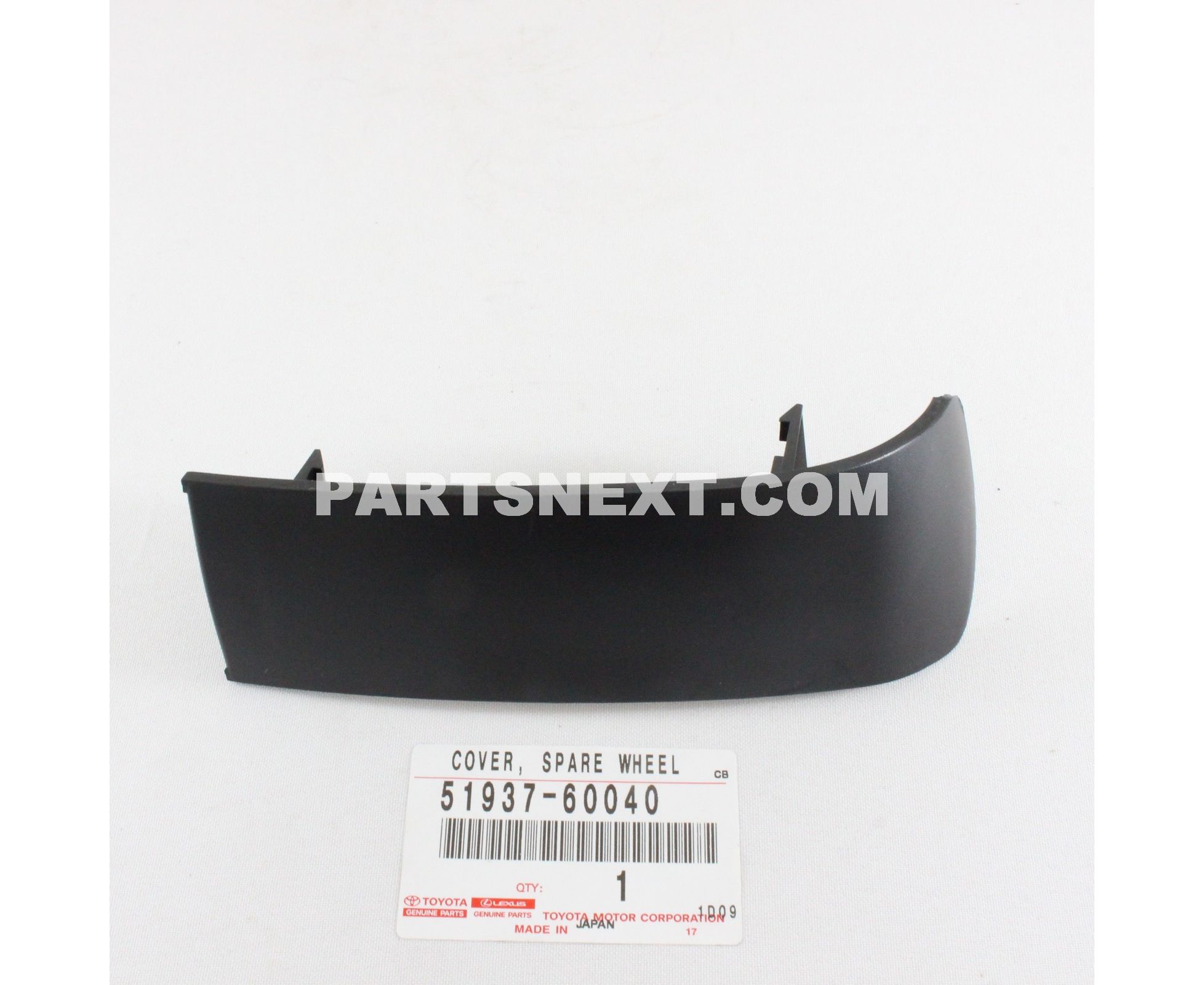 Toyota :: 51937-60040 COVER, SPARE WHEEL CARRIER HINGE, UPPER