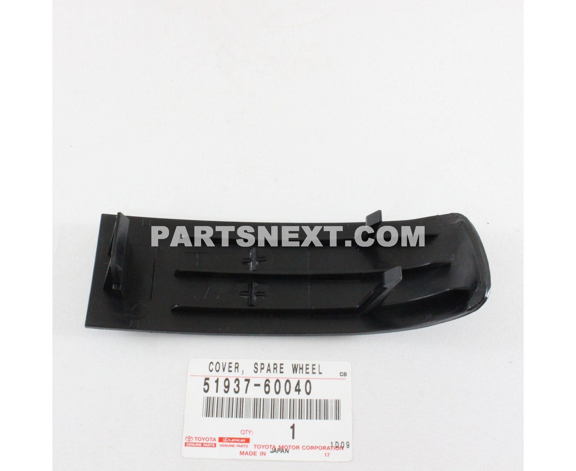 Toyota :: 51937-60040 COVER, SPARE WHEEL CARRIER HINGE, UPPER