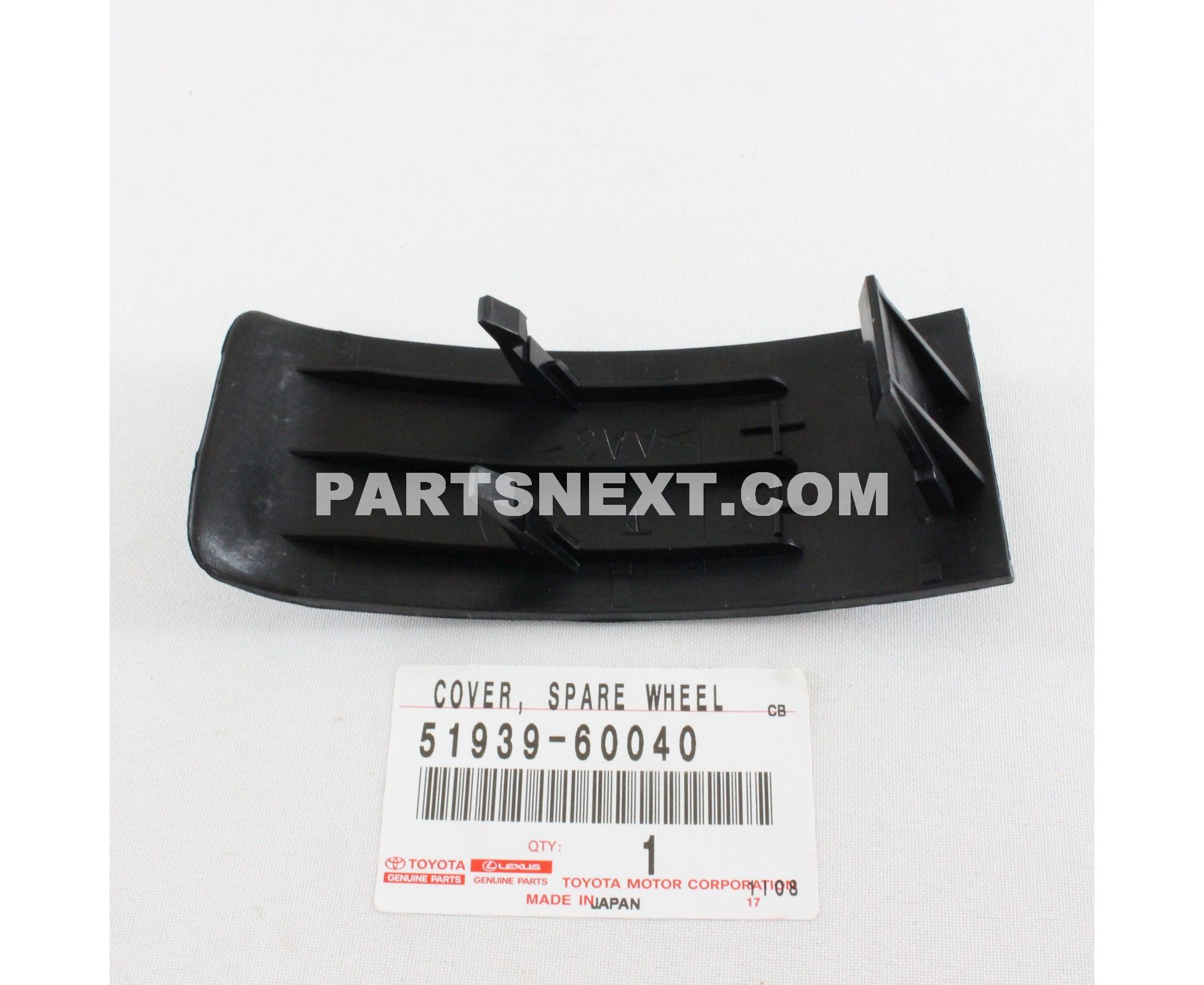 Toyota :: 51939-60040 COVER, SPARE WHEEL CARRIER HINGE