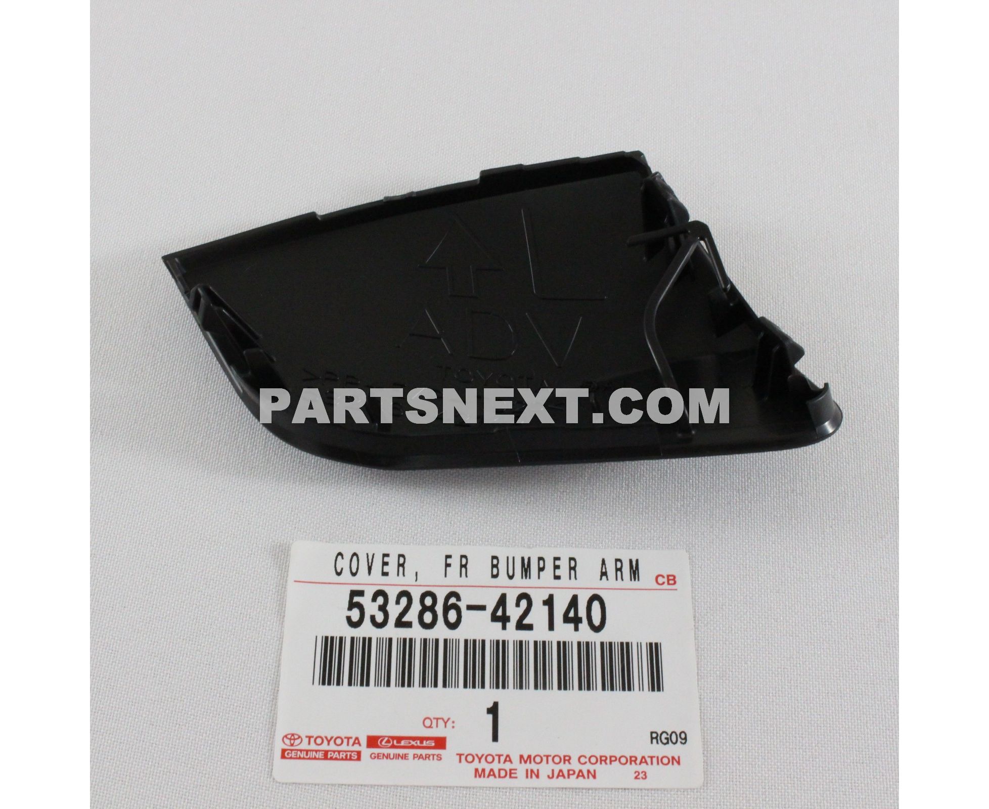 Toyota :: 53286-42140 COVER FR BUMPER ARM