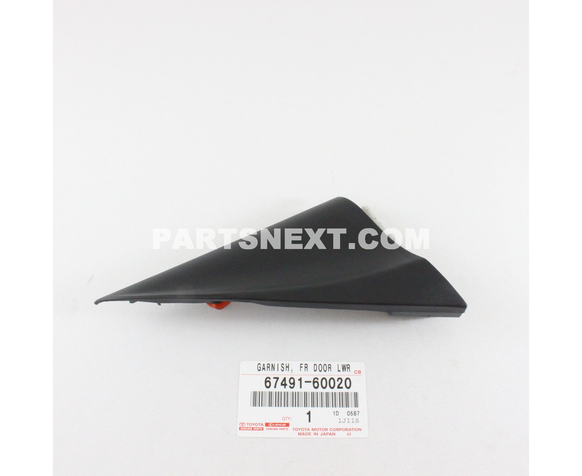 Toyota :: 67491-60020 GARNISH, FRONT DOOR LOWER FRAME BRACKET, RH