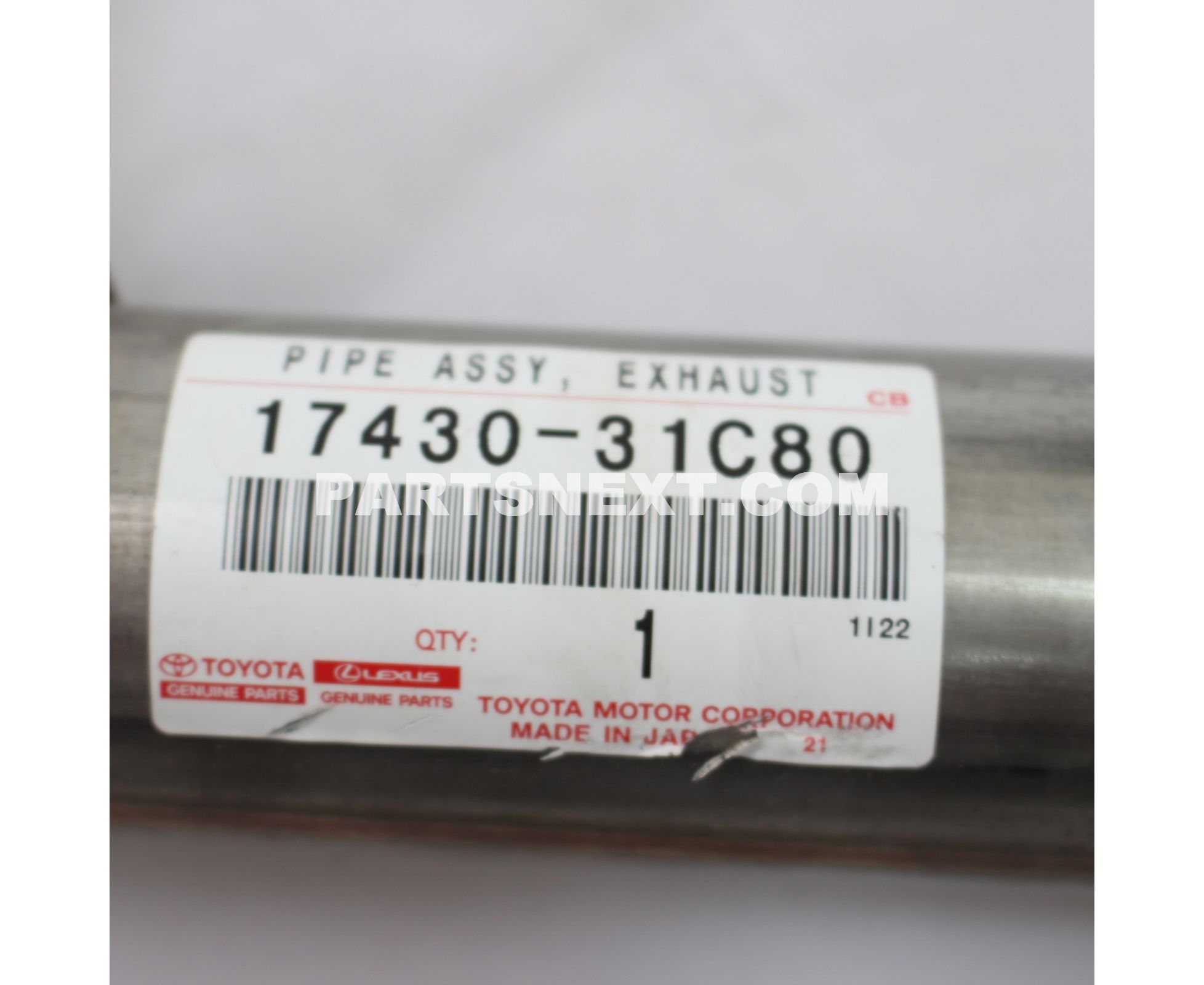 Toyota :: 17430-31C80 PIPE ASSY, EXHAUST, TAIL