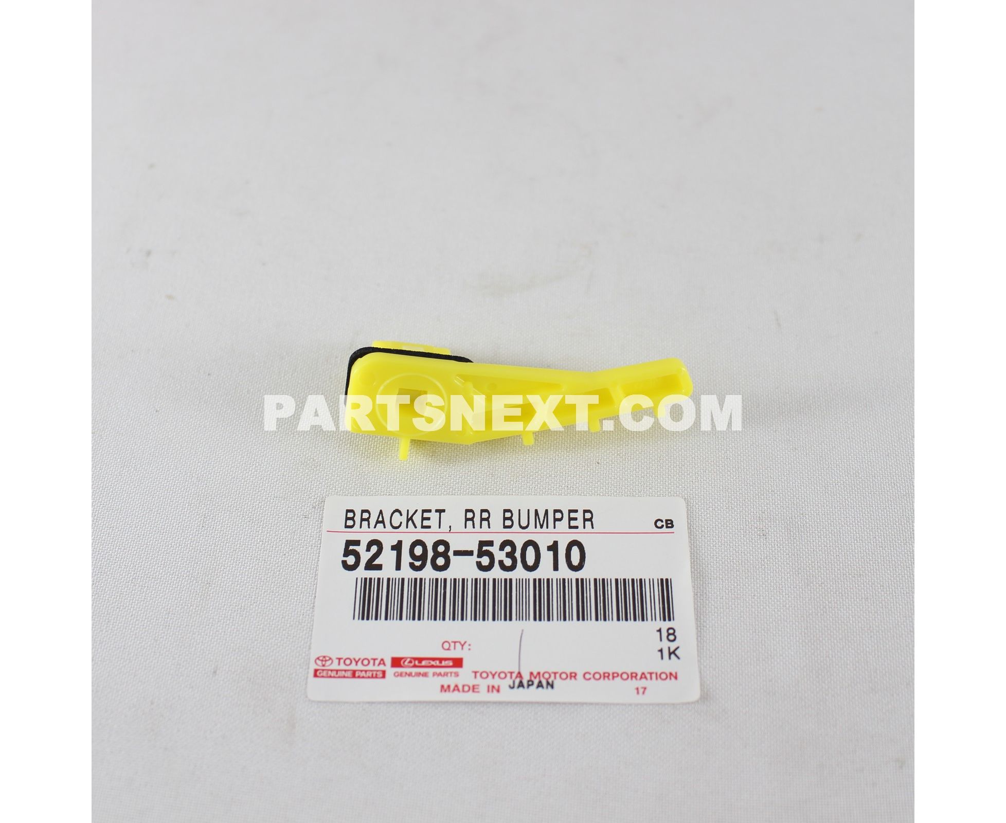 Toyota :: 52198-53010 BRACKET, REAR BUMPER SEAL, LH