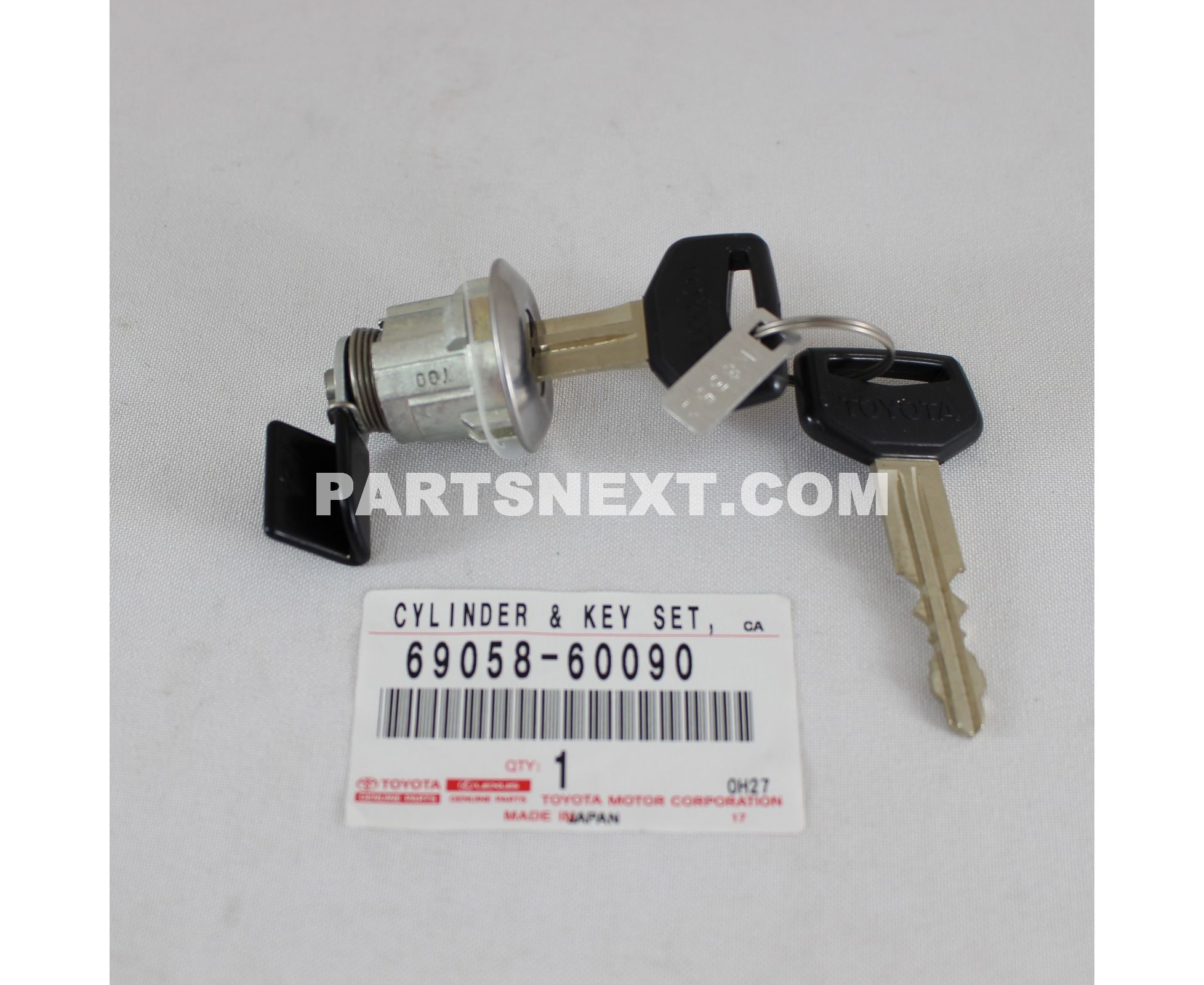 Toyota :: 69058-60090 CYLINDER & KEY SET, FUEL FILLER LID