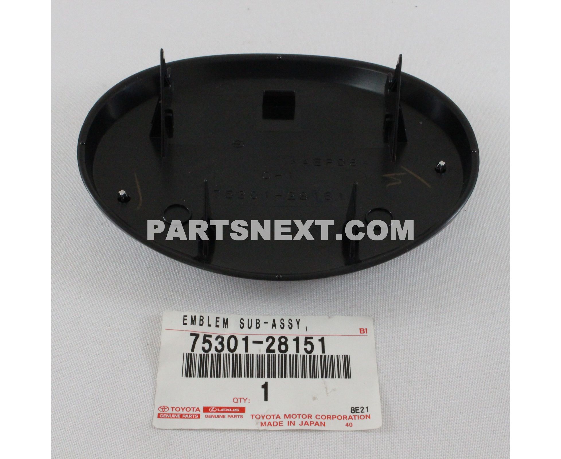 Toyota :: 75301-28151 EMBLEM, RADIATOR GRILLE (OR FRONT PANEL)