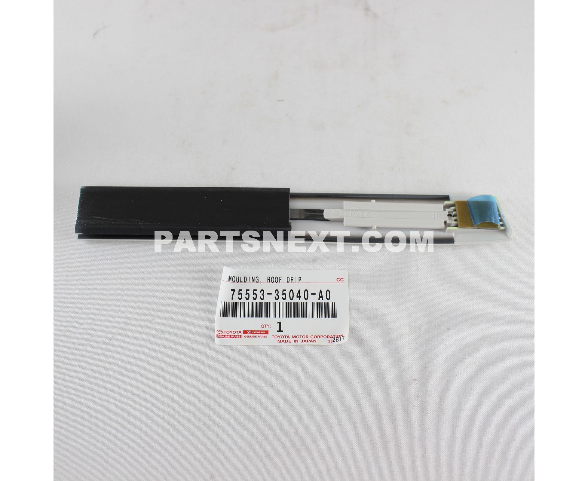 Toyota :: 75553-35040-A0 MOULDING, ROOF DRIP SIDE FINISH, REAR RH