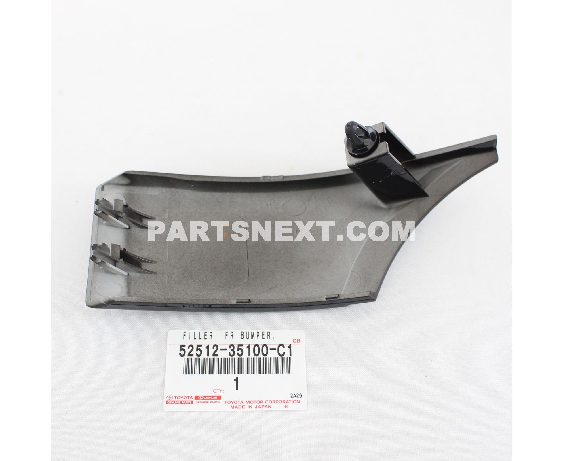 Toyota :: 52512-35100-C1 FILLER, FRONT BUMPER, RH
