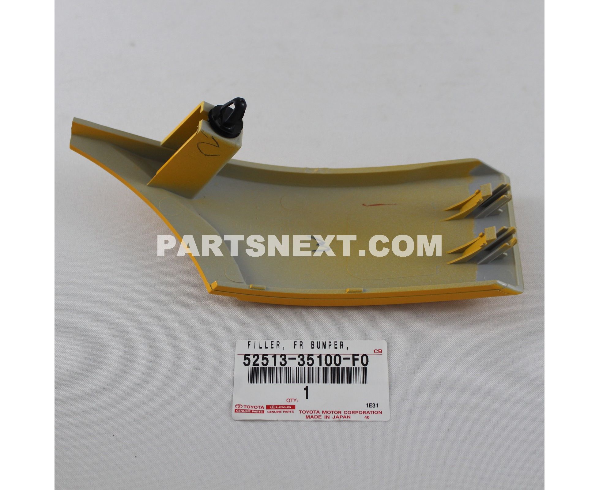 Toyota :: 52513-35100-F0 FILLER, FRONT BUMPER, LH