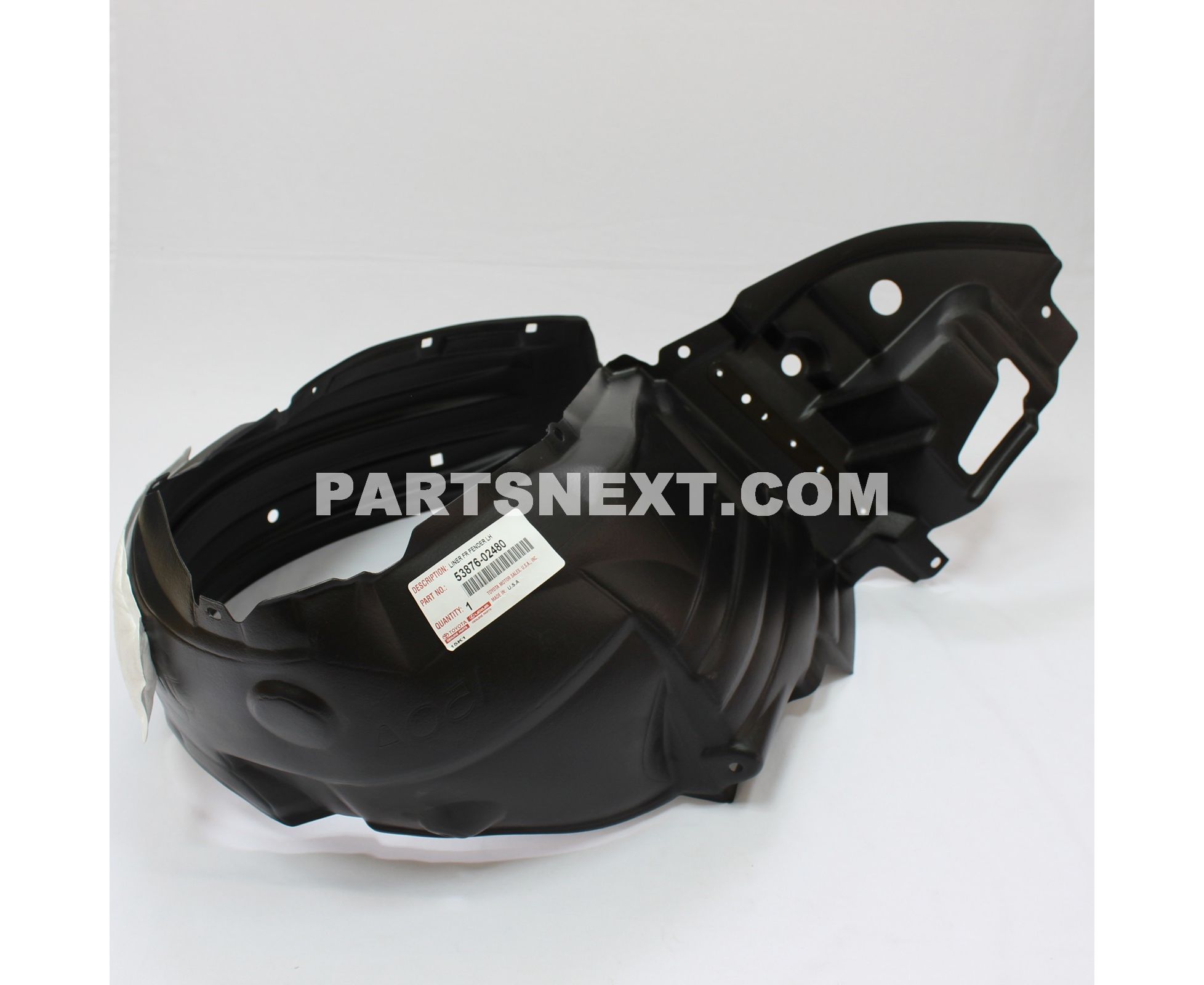 Toyota :: 53876-02480 LINER, FRONT FENDER, LH