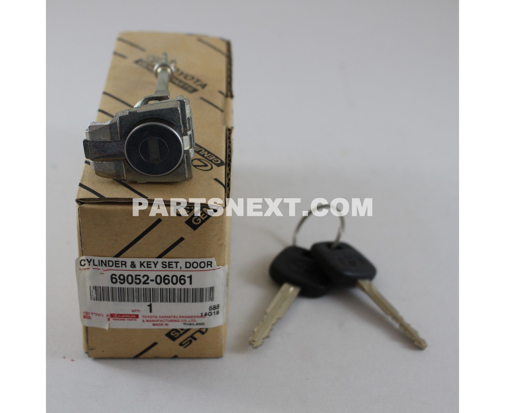 Toyota :: 69052-06061 CYLINDER & KEY SET, DOOR LOCK, LH