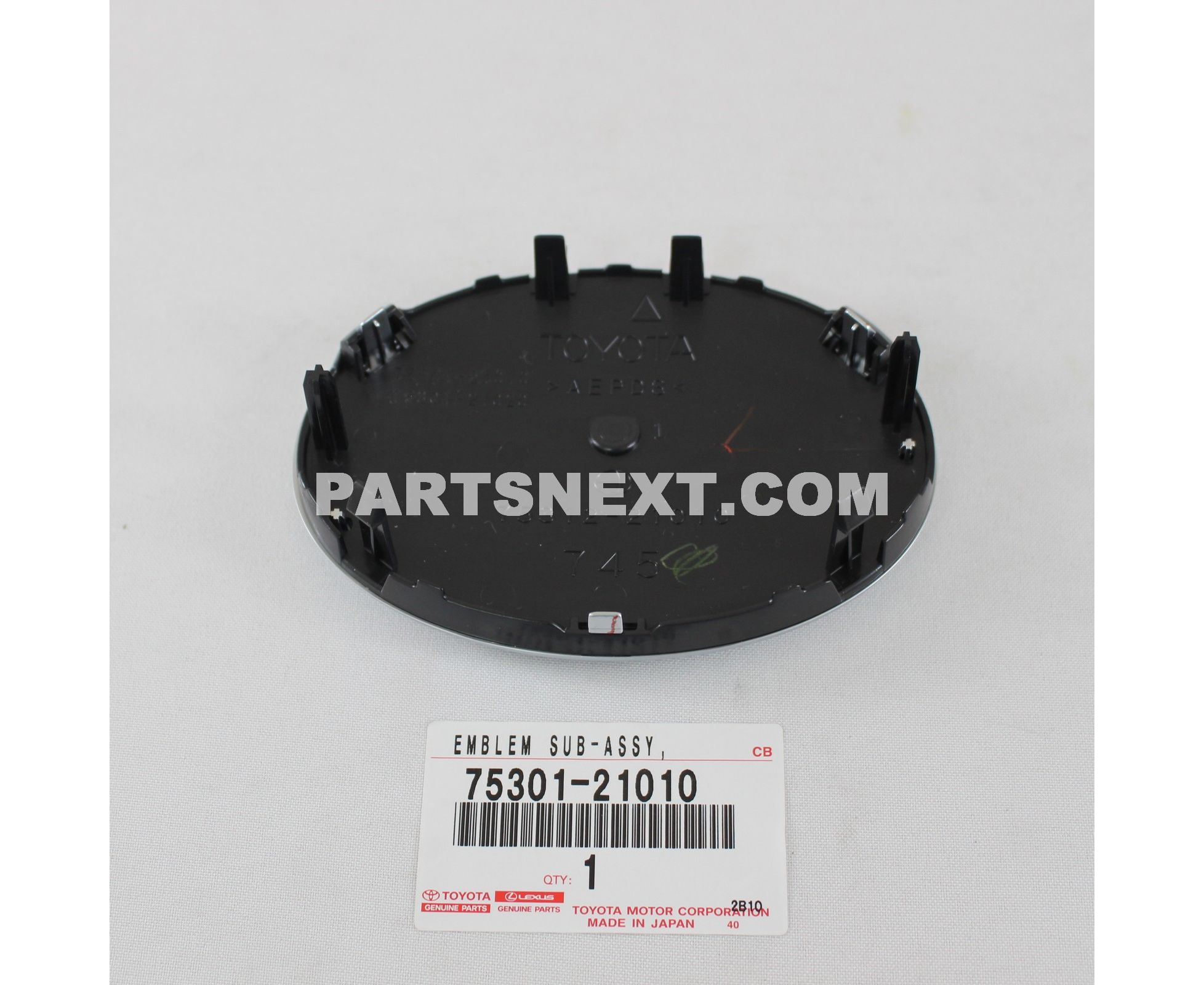 Toyota :: 75301-21010 EMBLEM, RADIATOR GRILLE (OR FRONT PANEL)