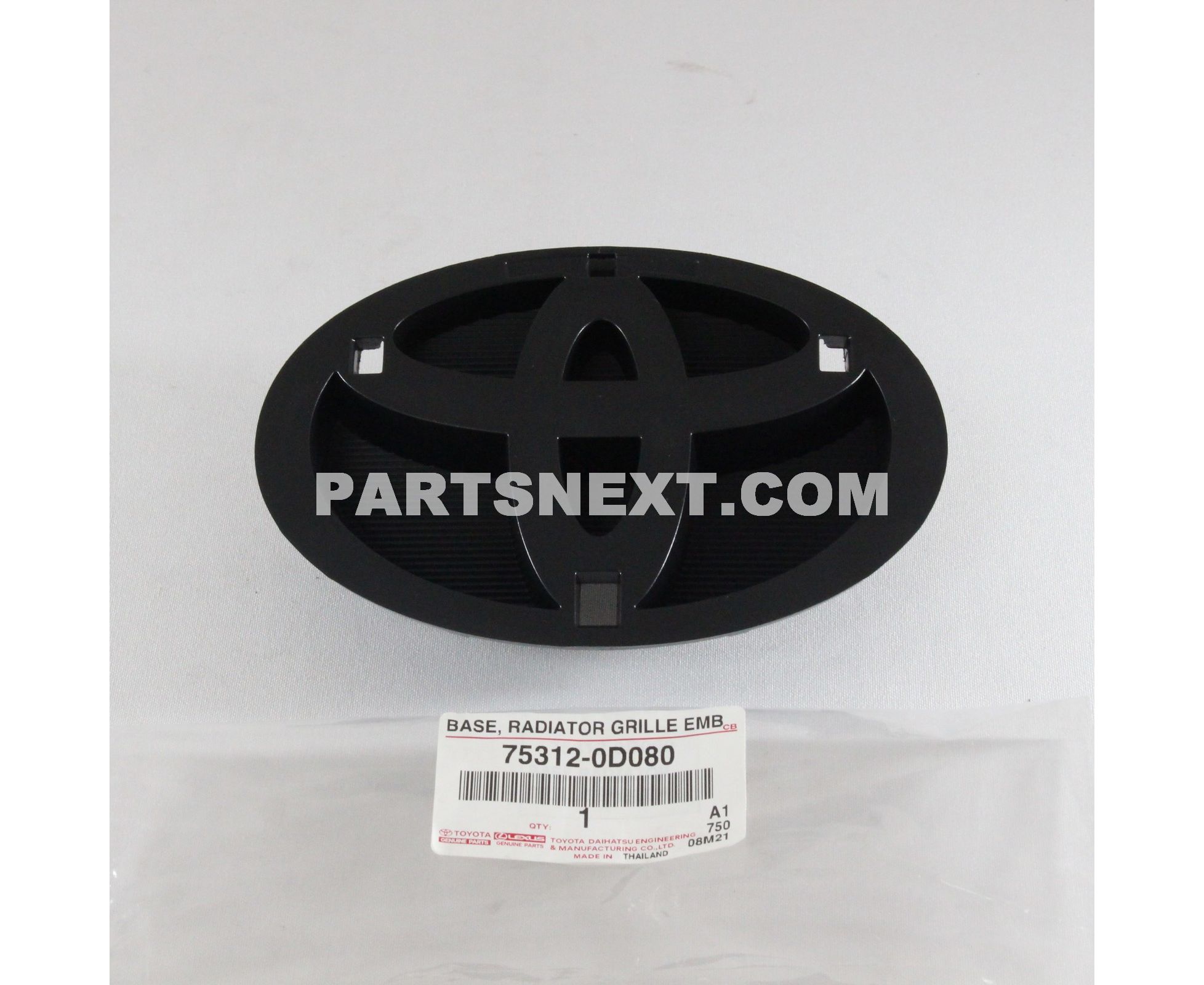 Toyota :: 75312-0D080 BASE, FRONT BUMPER EMBLEM