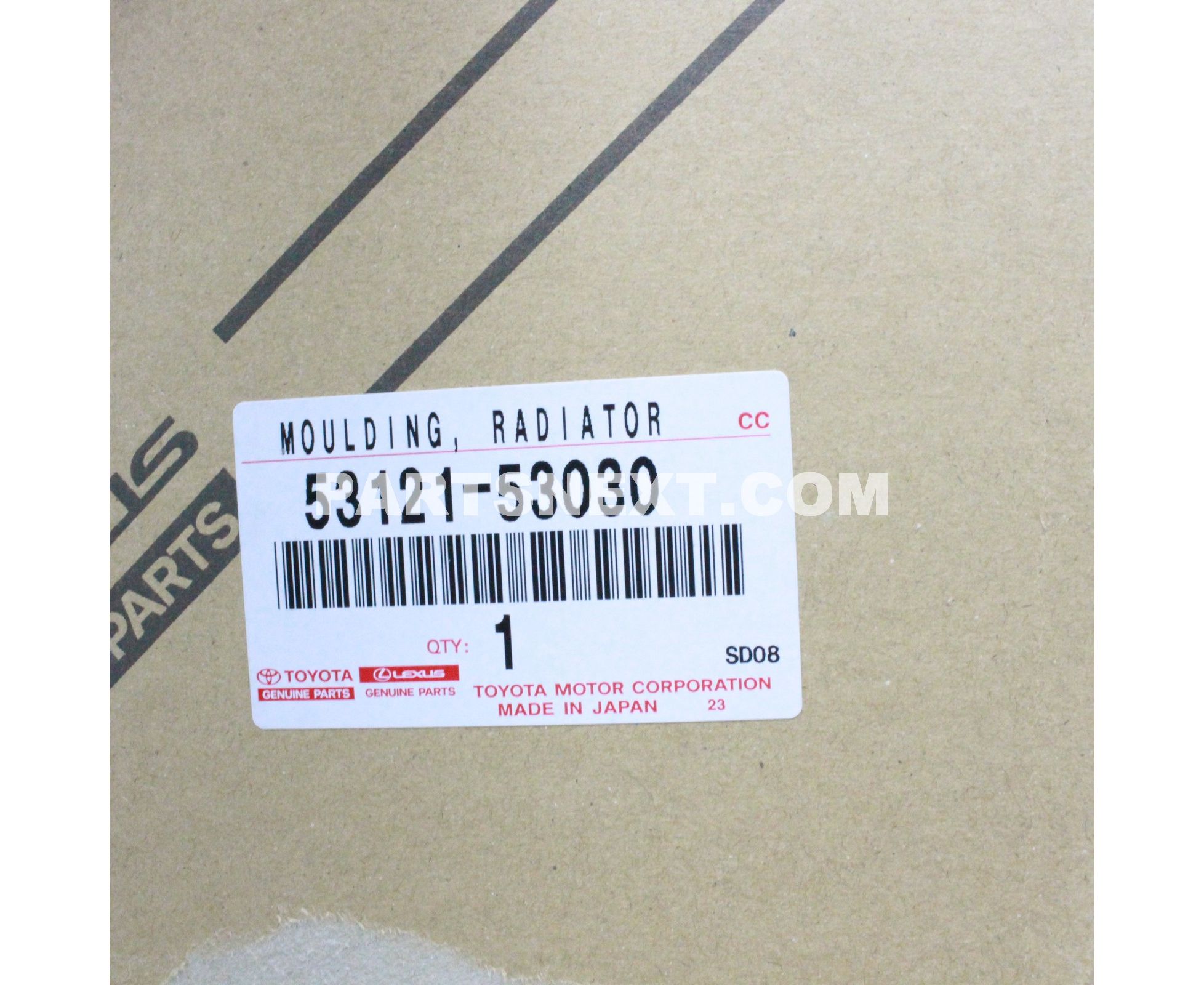 Toyota :: 53121-53030 MOULDING, RADIATOR