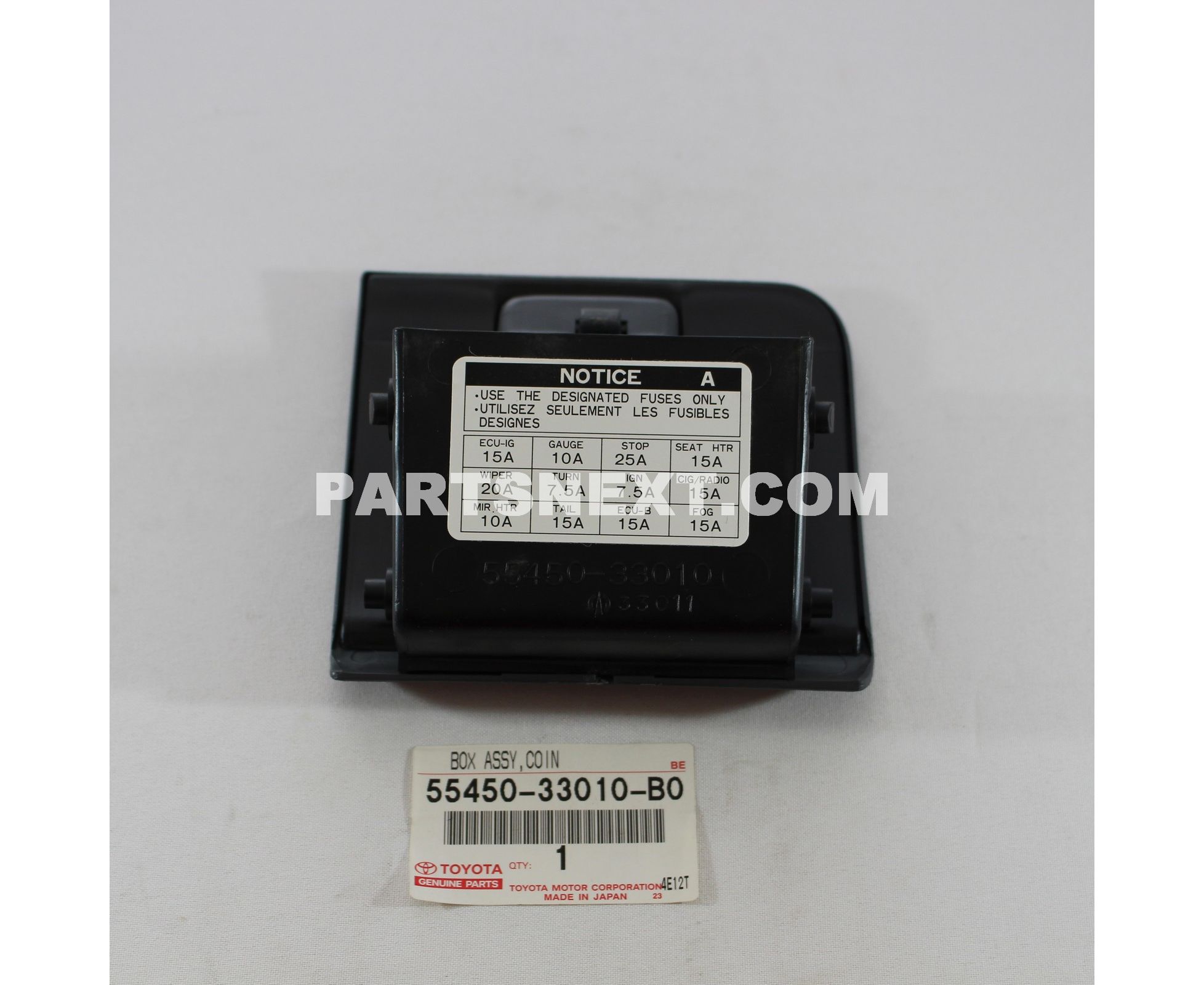 Toyota :: 55450-33010-B0 BOX ASSY, COIN