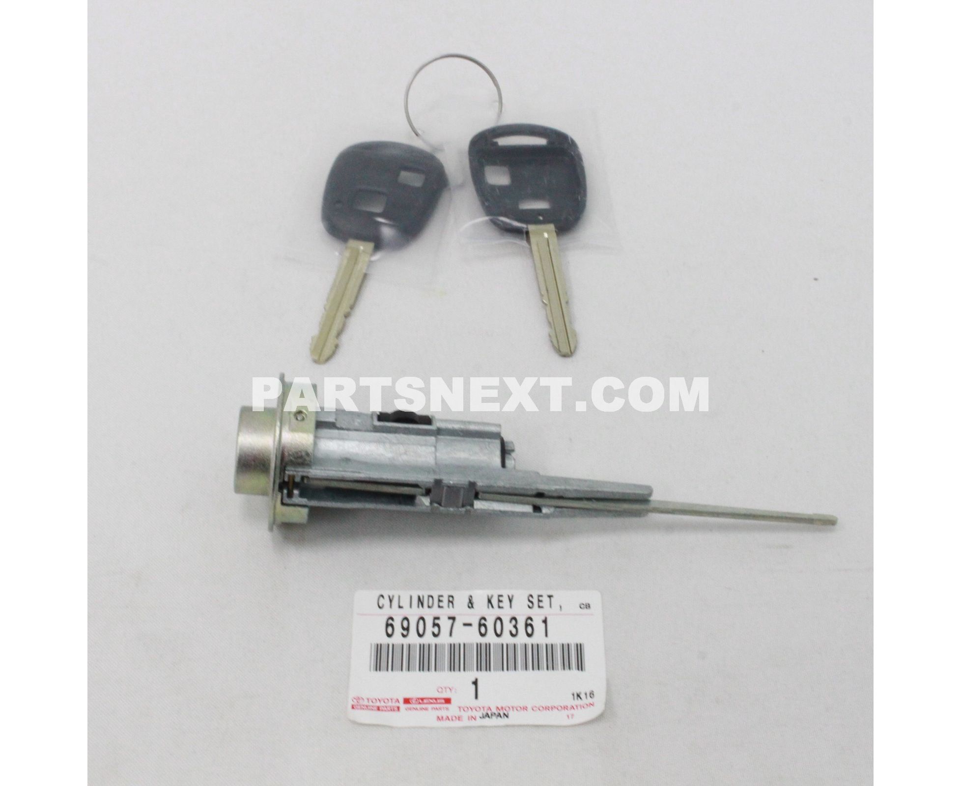 Toyota :: 69057-60361 CYLINDER & KEY SET, IGNITION SWITCH LOCK