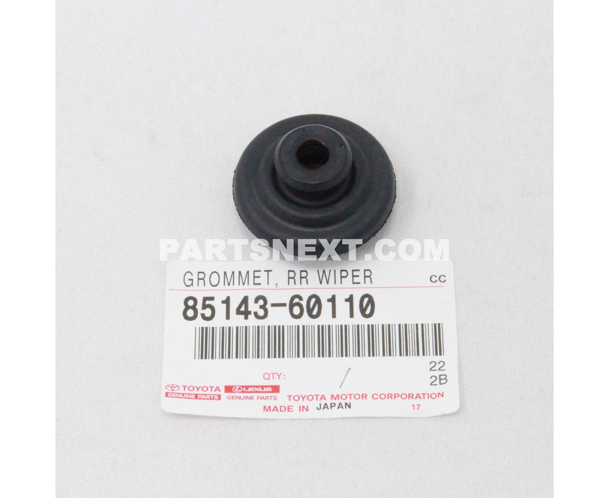 Toyota :: 85143-60110 GROMMET, REAR WIPER MOTOR