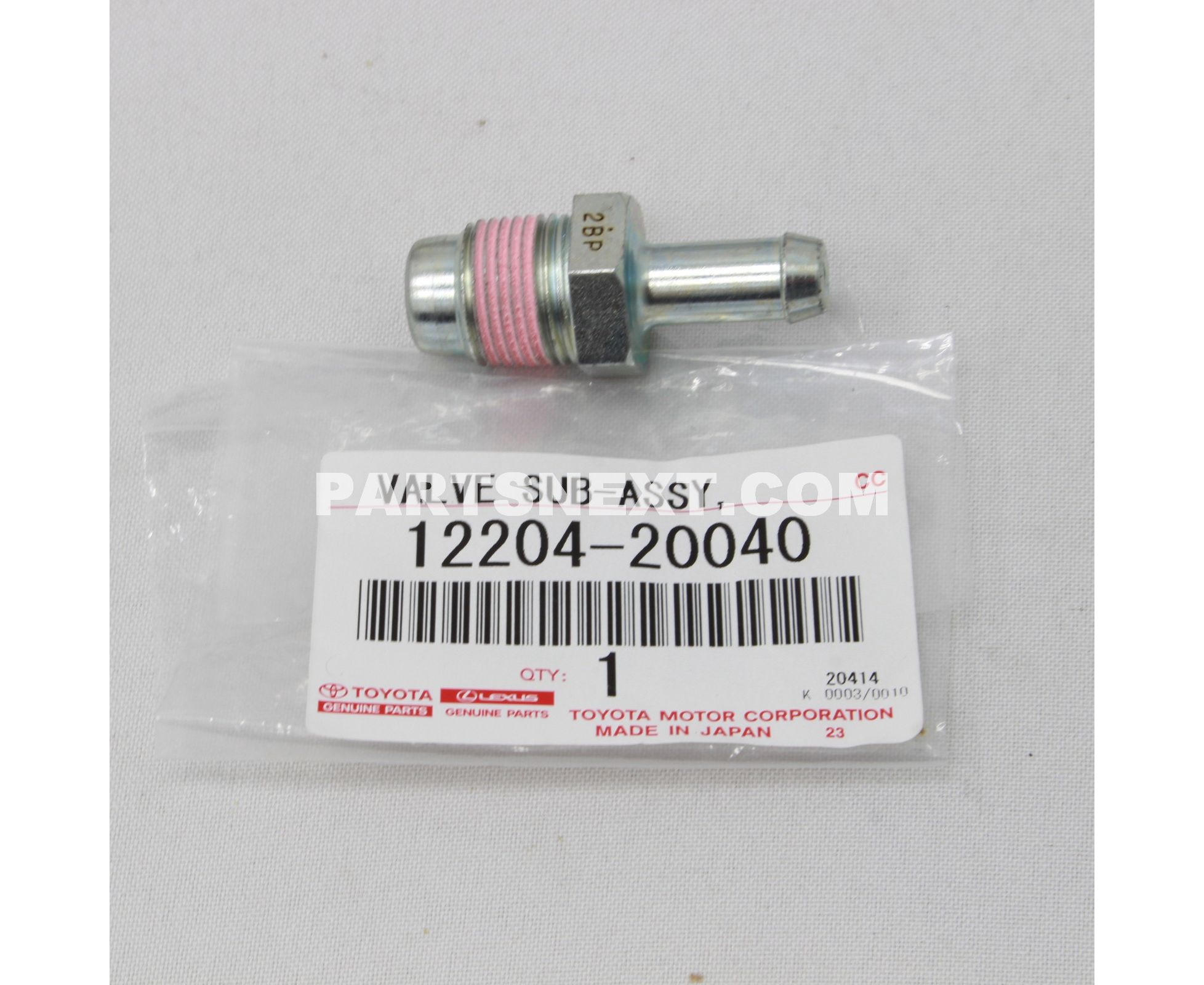 Toyota :: 12204-20040 VALVE SUB-ASSY, VENTILATION