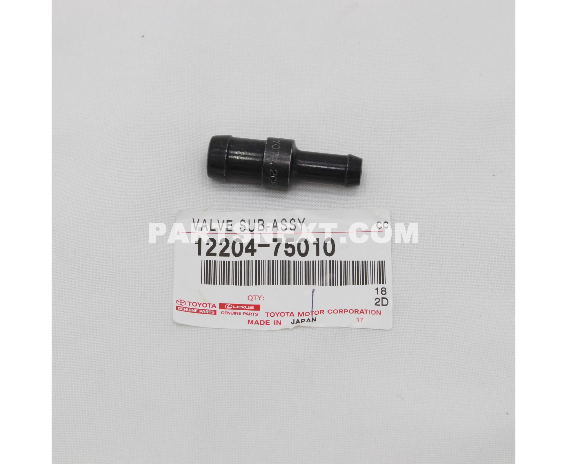 Toyota :: 12204-75010 VALVE SUB-ASSY, VENTILATION