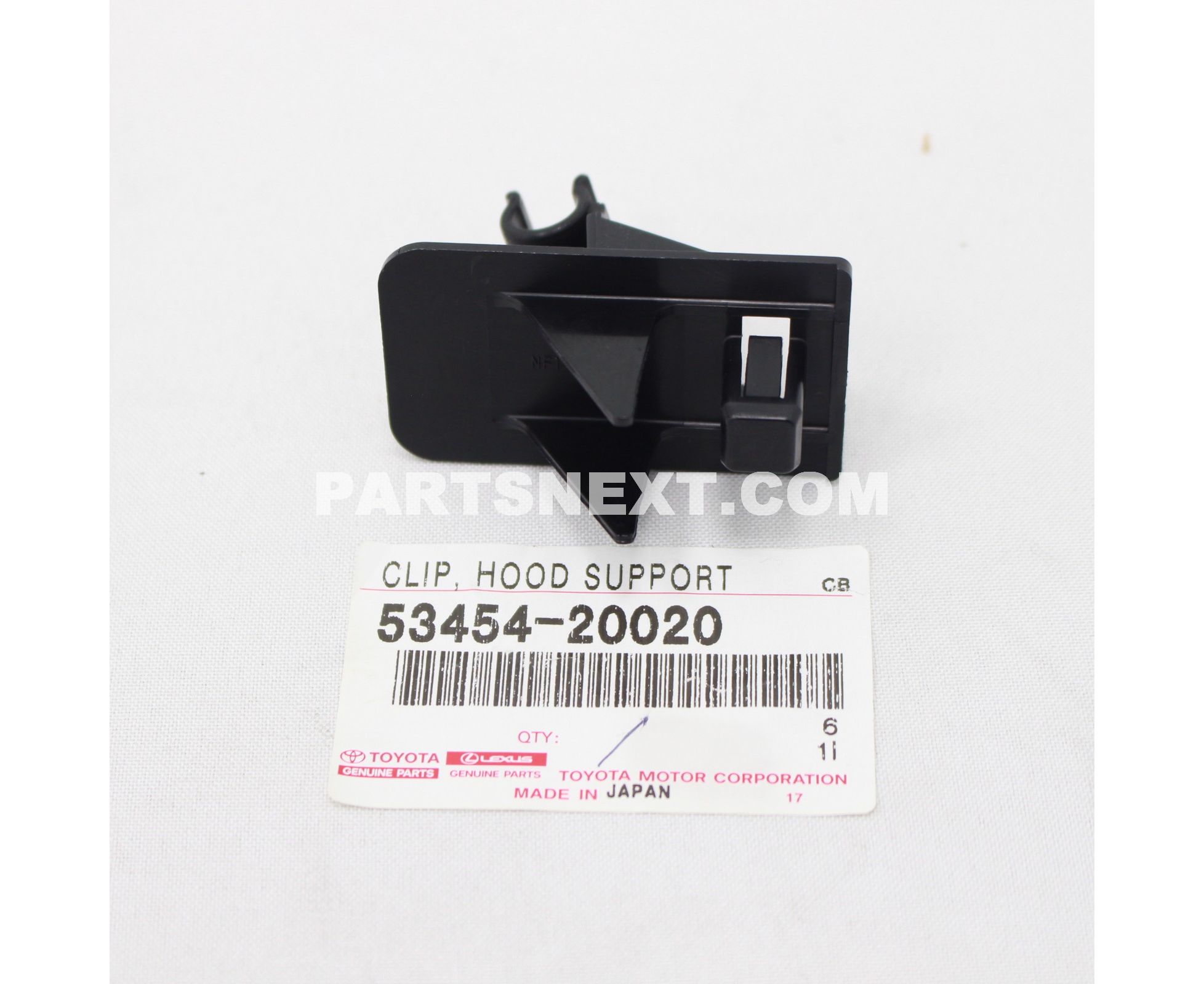 Toyota :: 53454-20020 CLIP, HOOD SUPPORT ROD