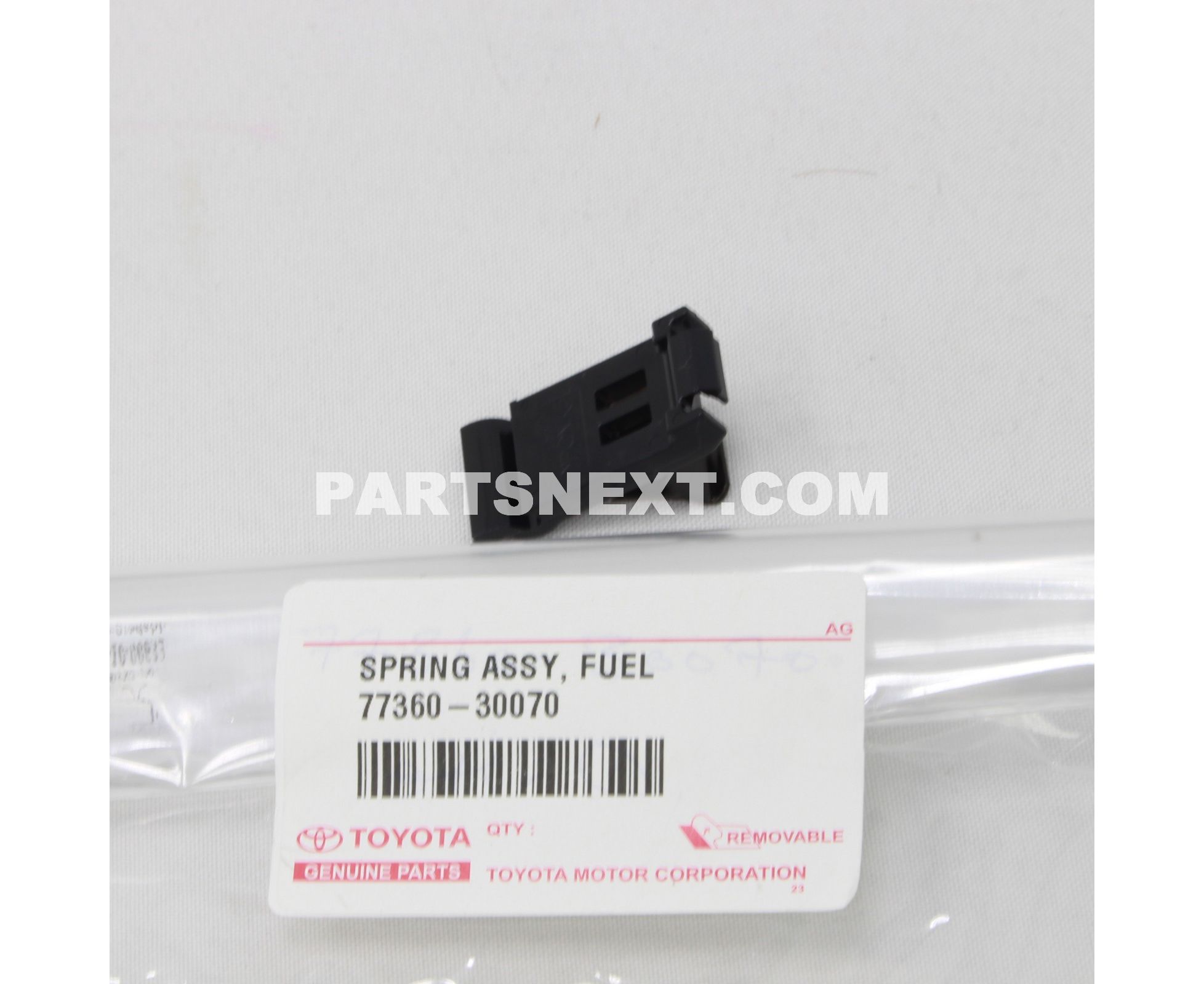 Toyota :: 77360-30070 SPRING, FUEL FILLER OPENING LID HINGE
