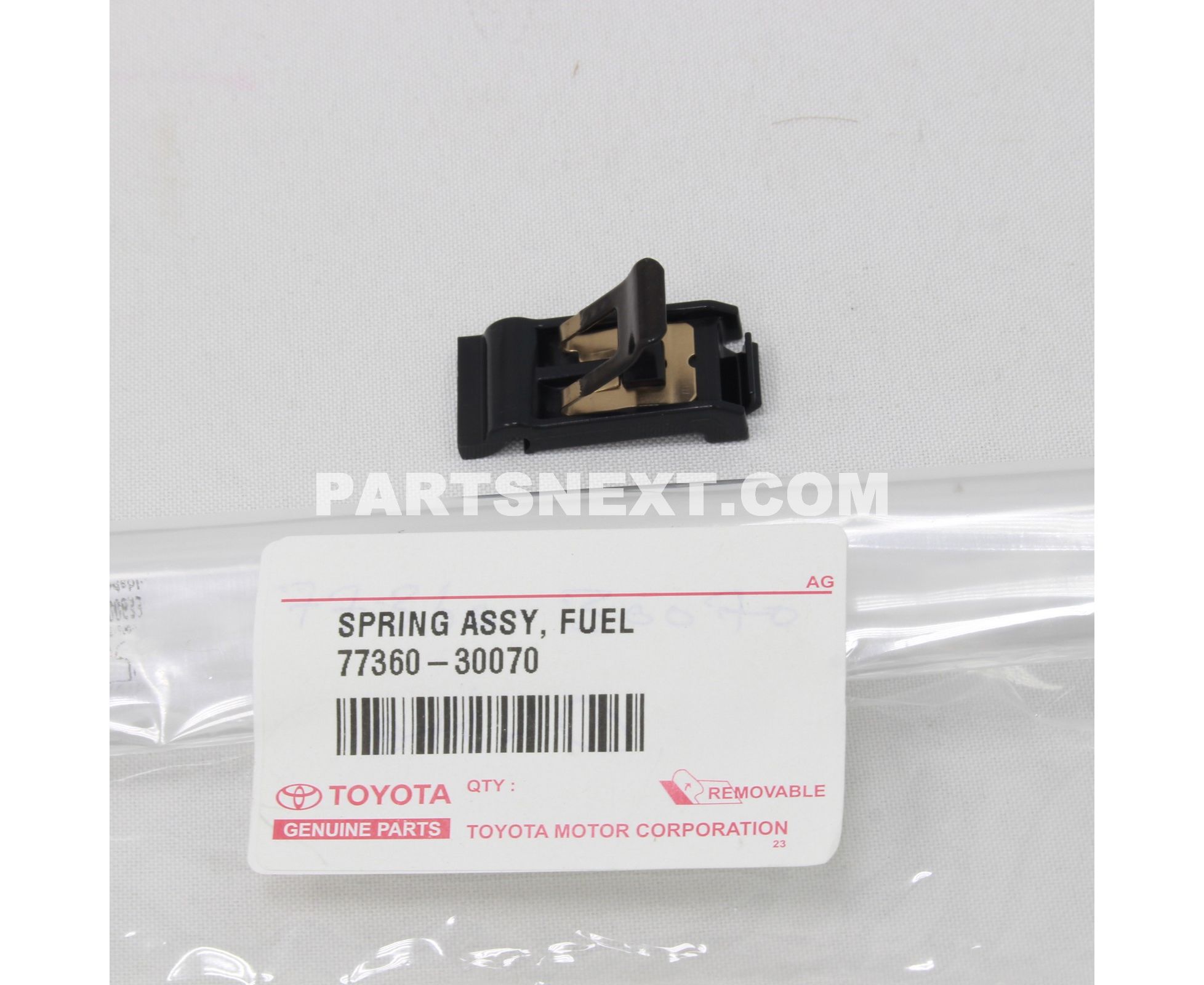 Toyota :: 77360-30070 SPRING, FUEL FILLER OPENING LID HINGE