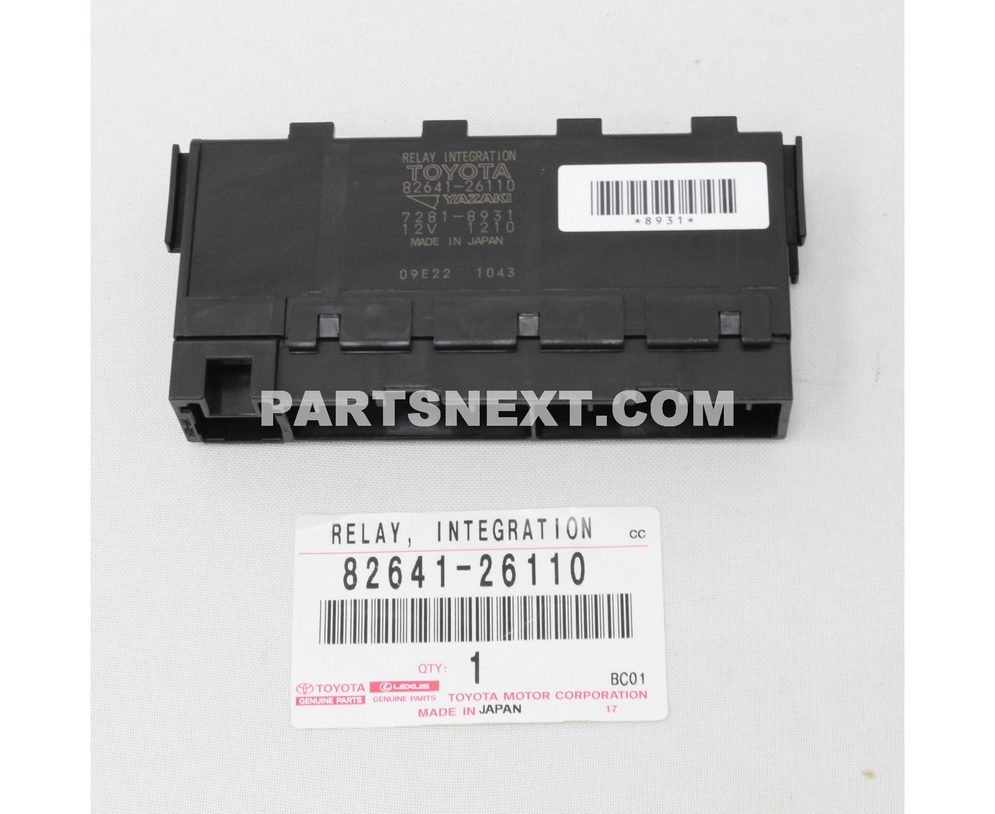 Toyota :: 82641-26110 RELAY, INTEGRATION NO.1