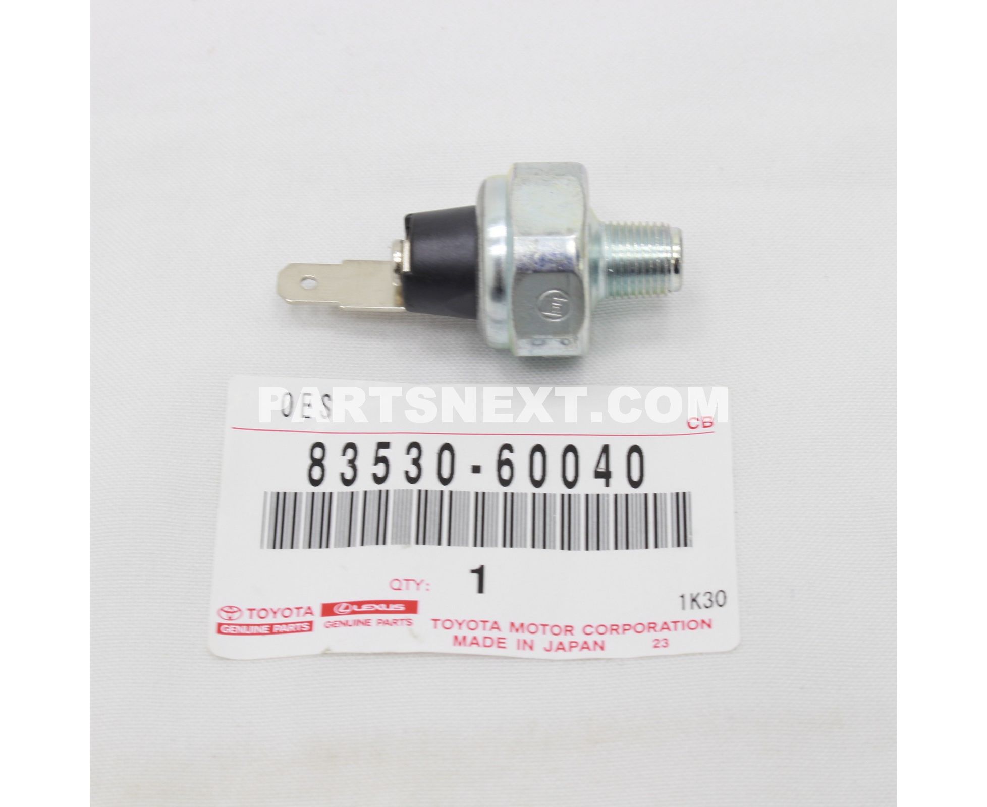 Toyota :: 83530-60040 SWITCH ASSY, OIL PRESSURE (FOR ENGINE)