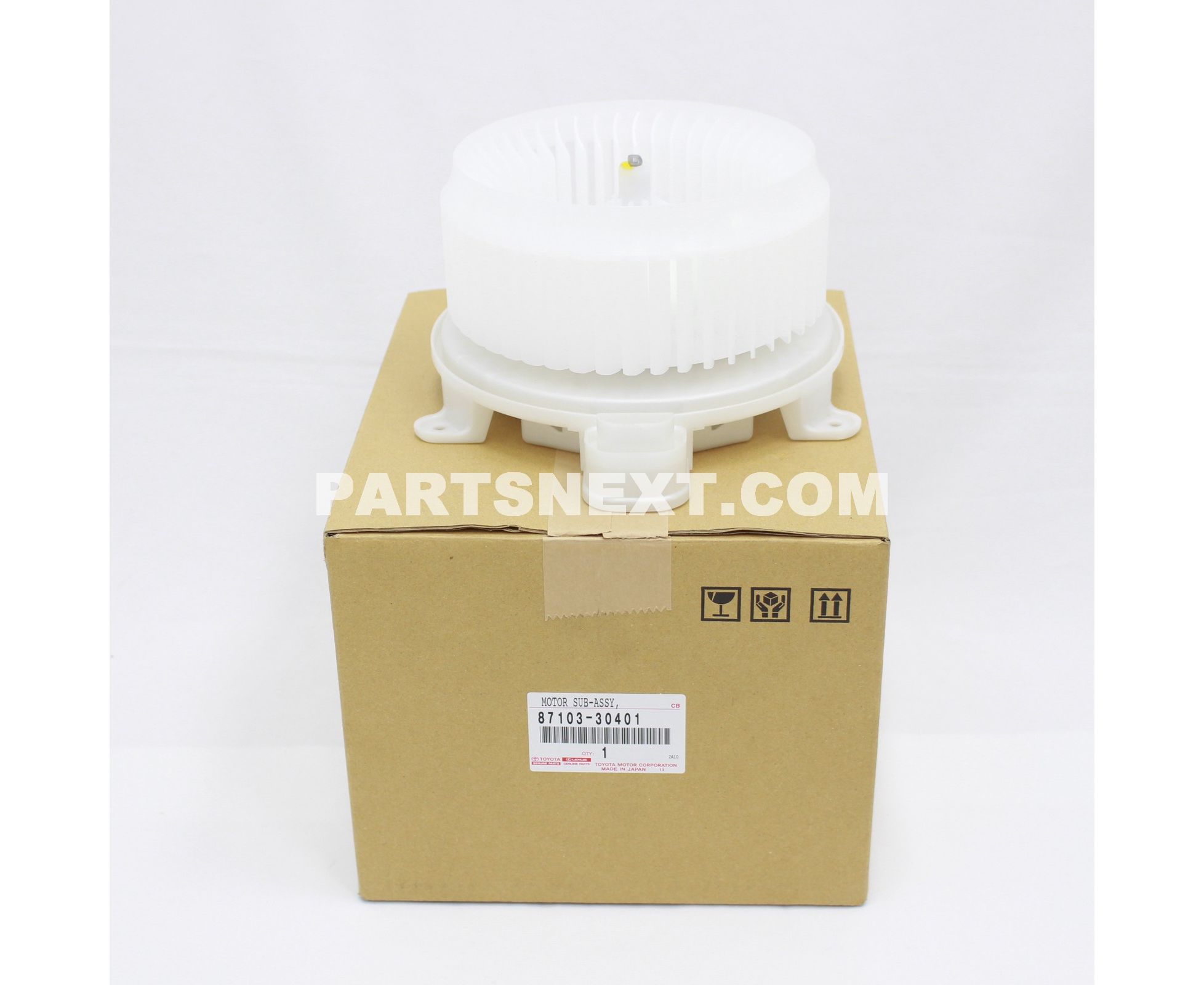 Toyota :: 87103-30401 MOTOR SUB-ASSY, BLOWER W/FAN