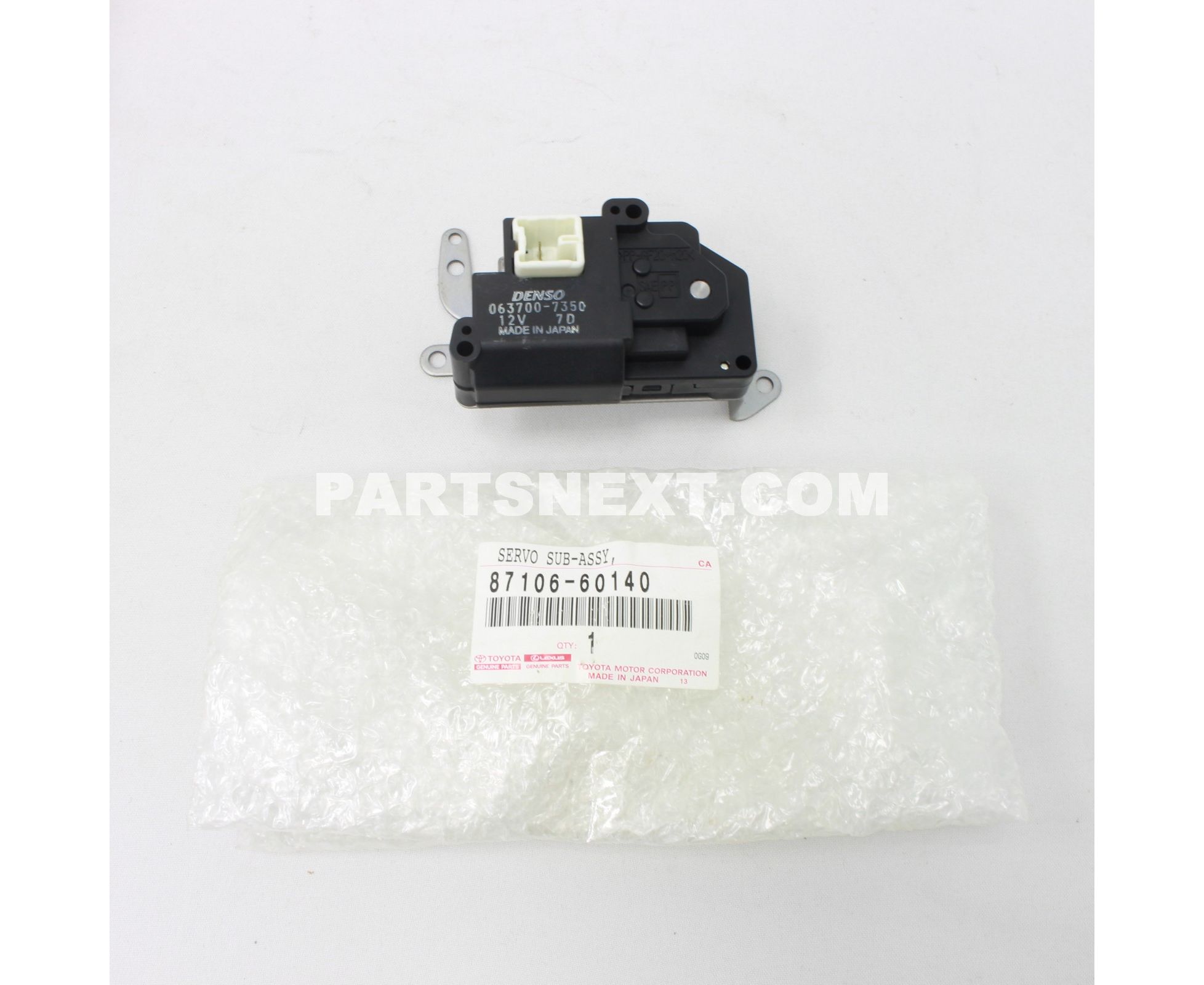 Toyota :: 87106-60140 SERVO SUB-ASSY, DAMPER(FOR REAR HEATER)