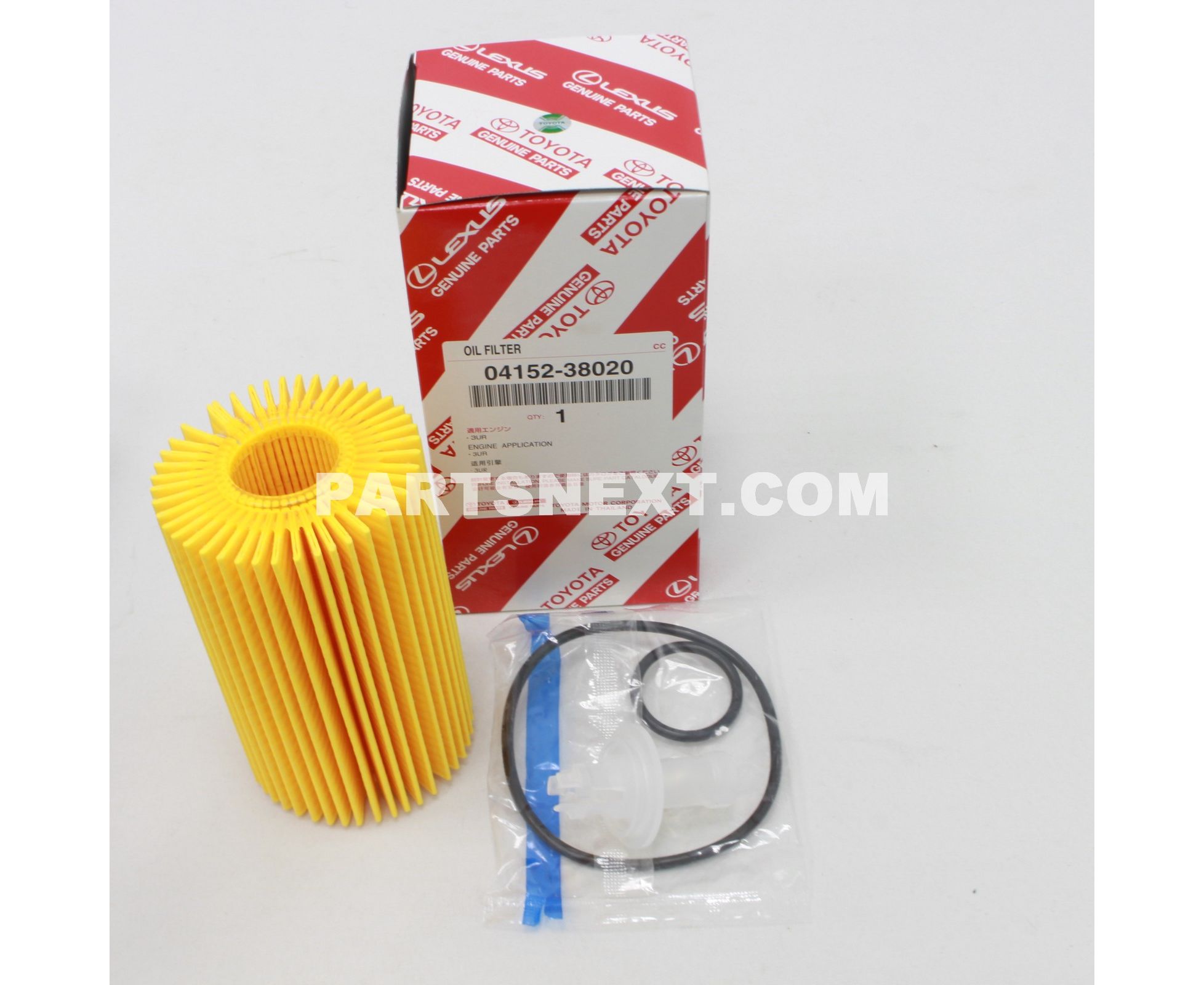 Toyota :: 04152-38020 ELEMENT KIT, OIL FILTER